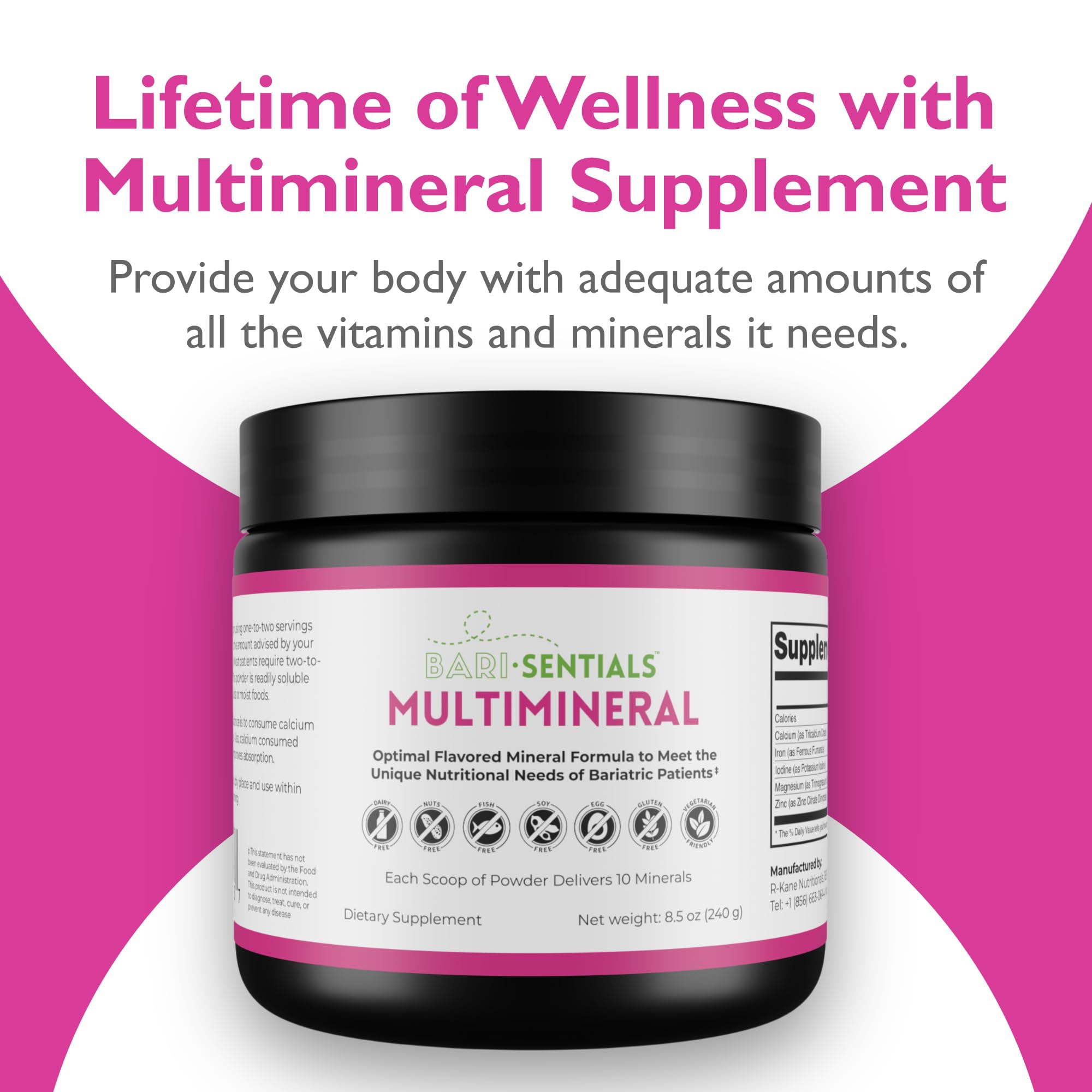 blended vitamin & mineral supplements for energy