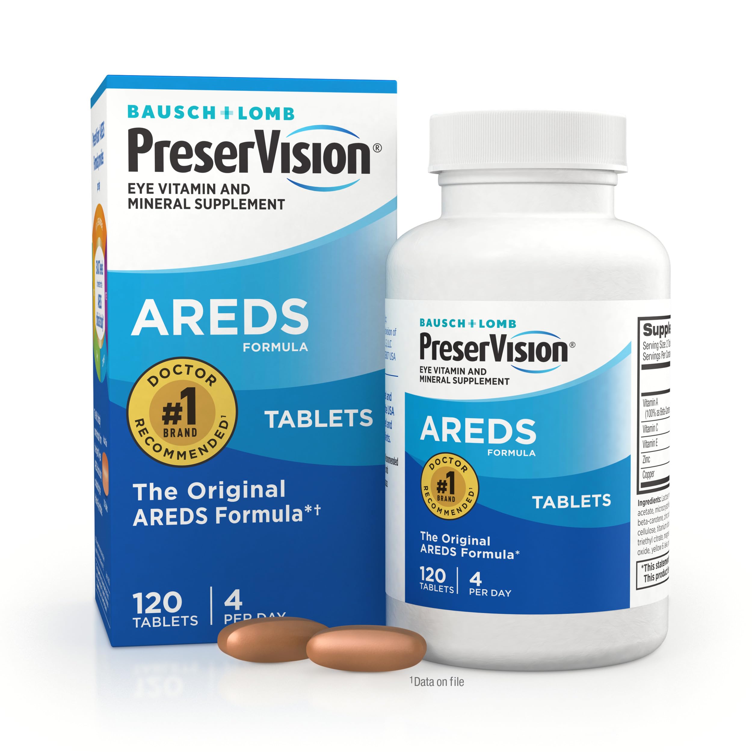 blended vitamin & mineral supplements for eye health