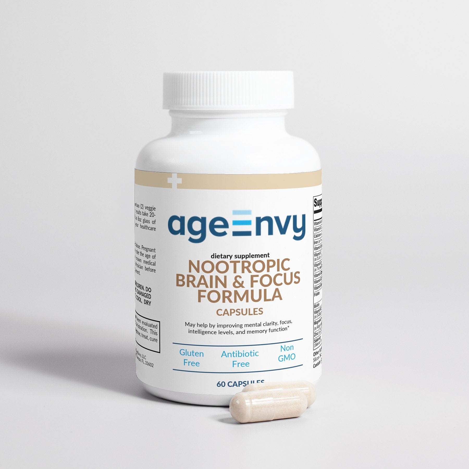 blended vitamin & mineral supplements for focus