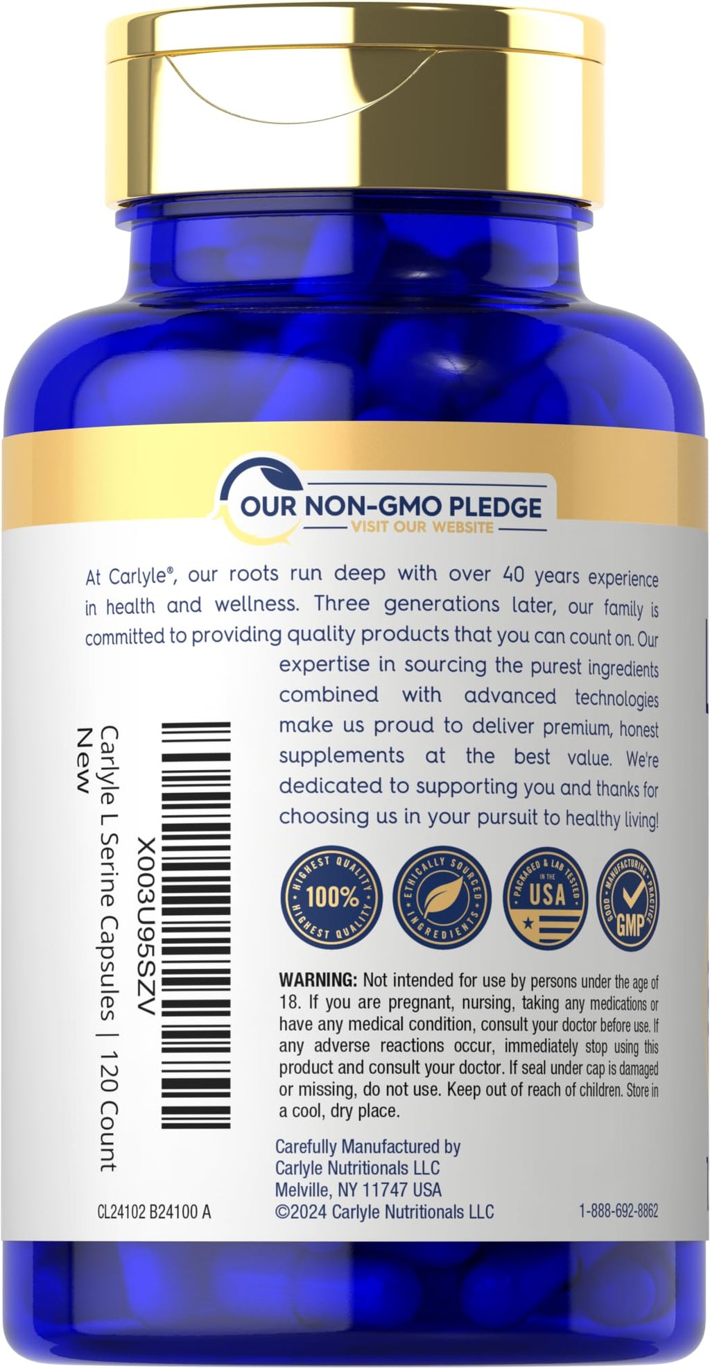 Blended vitamin & mineral supplements for focus
