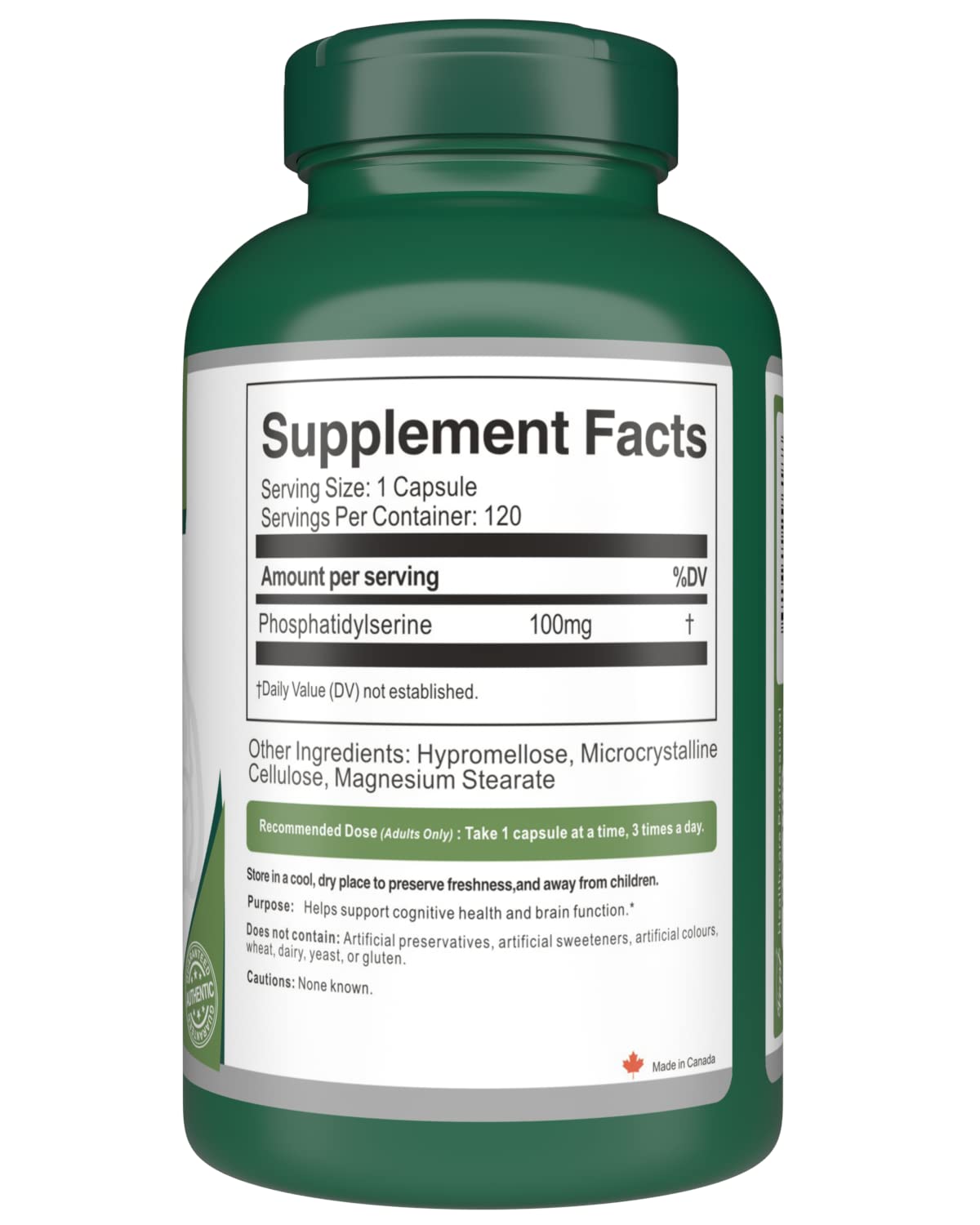 Blended vitamin & mineral supplements for focus