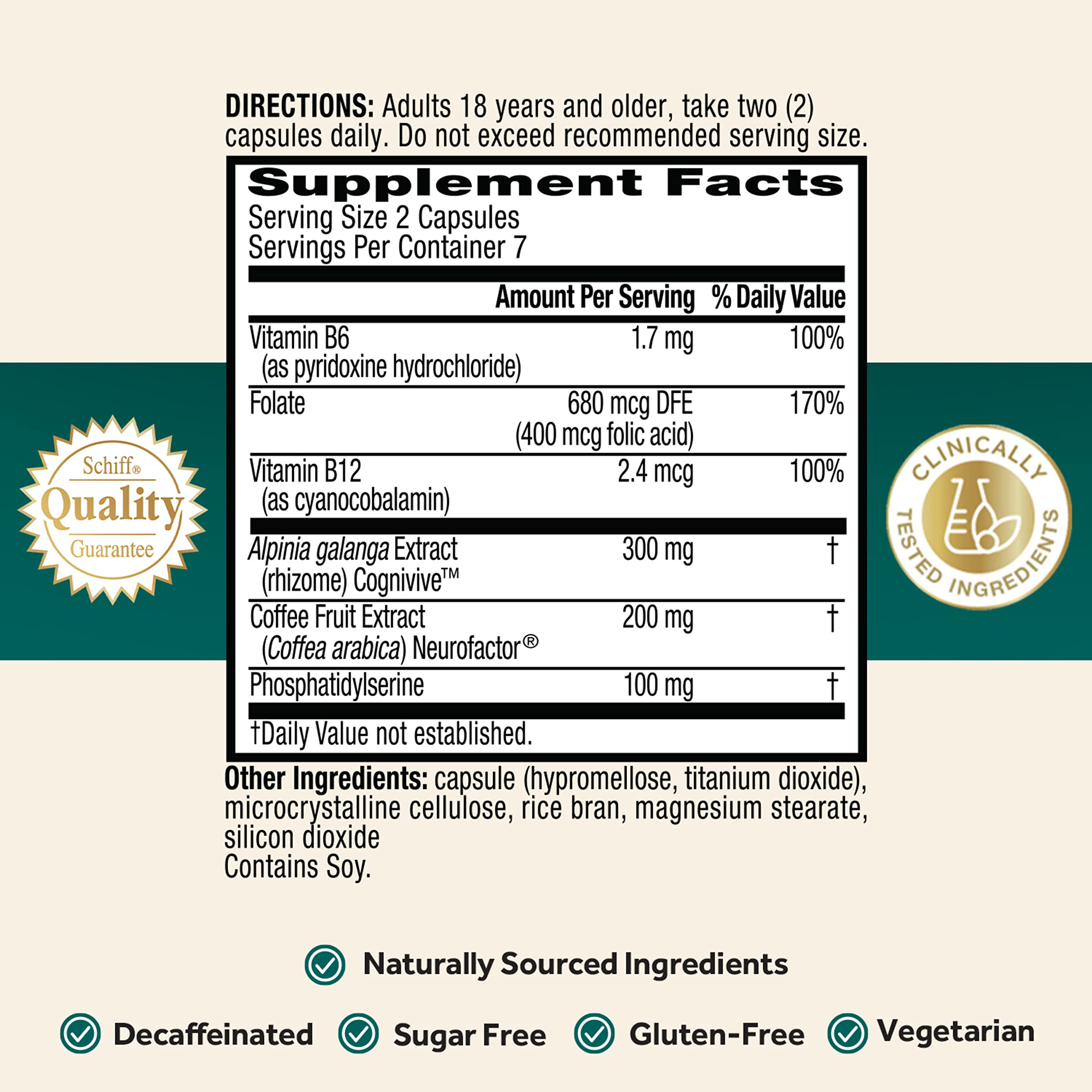 blended vitamin & mineral supplements for focus