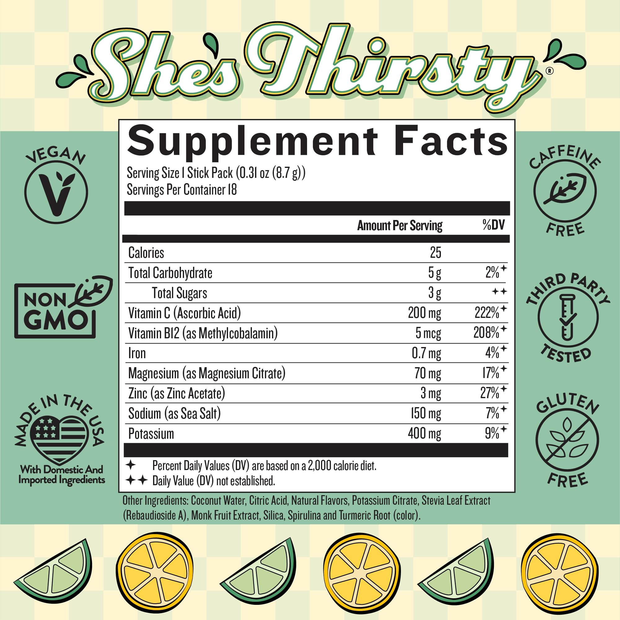 Blended vitamin & mineral supplements for hydration