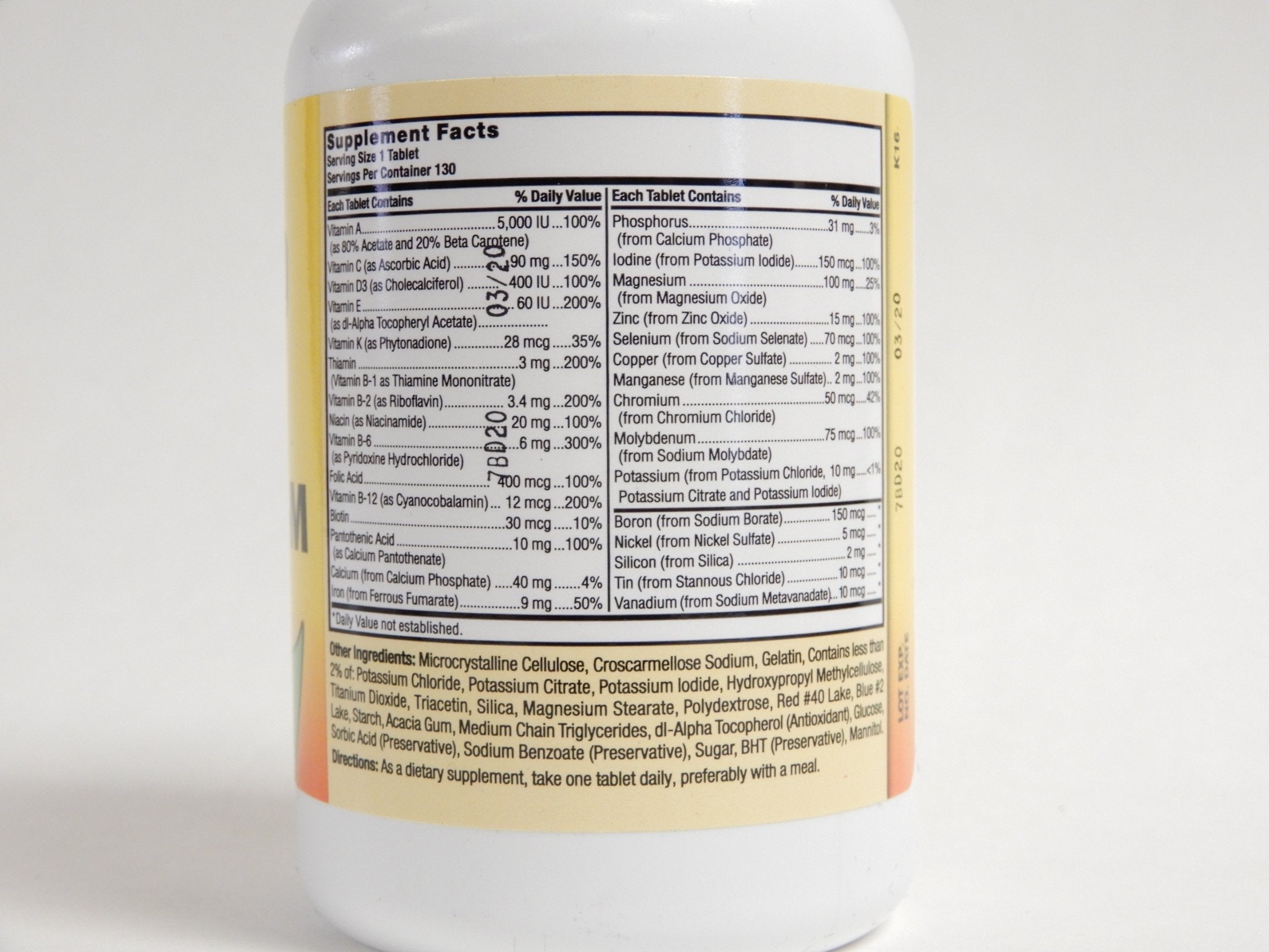 blended vitamin & mineral supplements for immune support