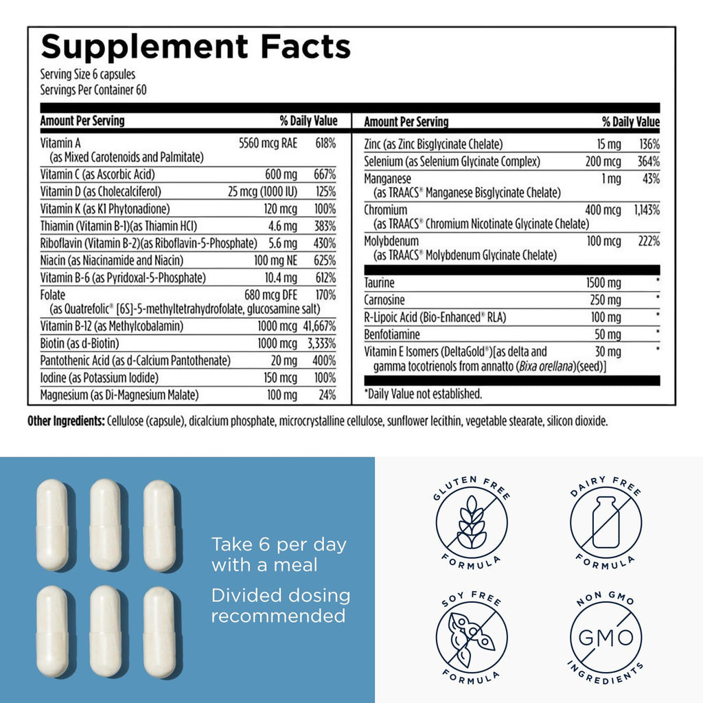 blended vitamin & mineral supplements for immunity