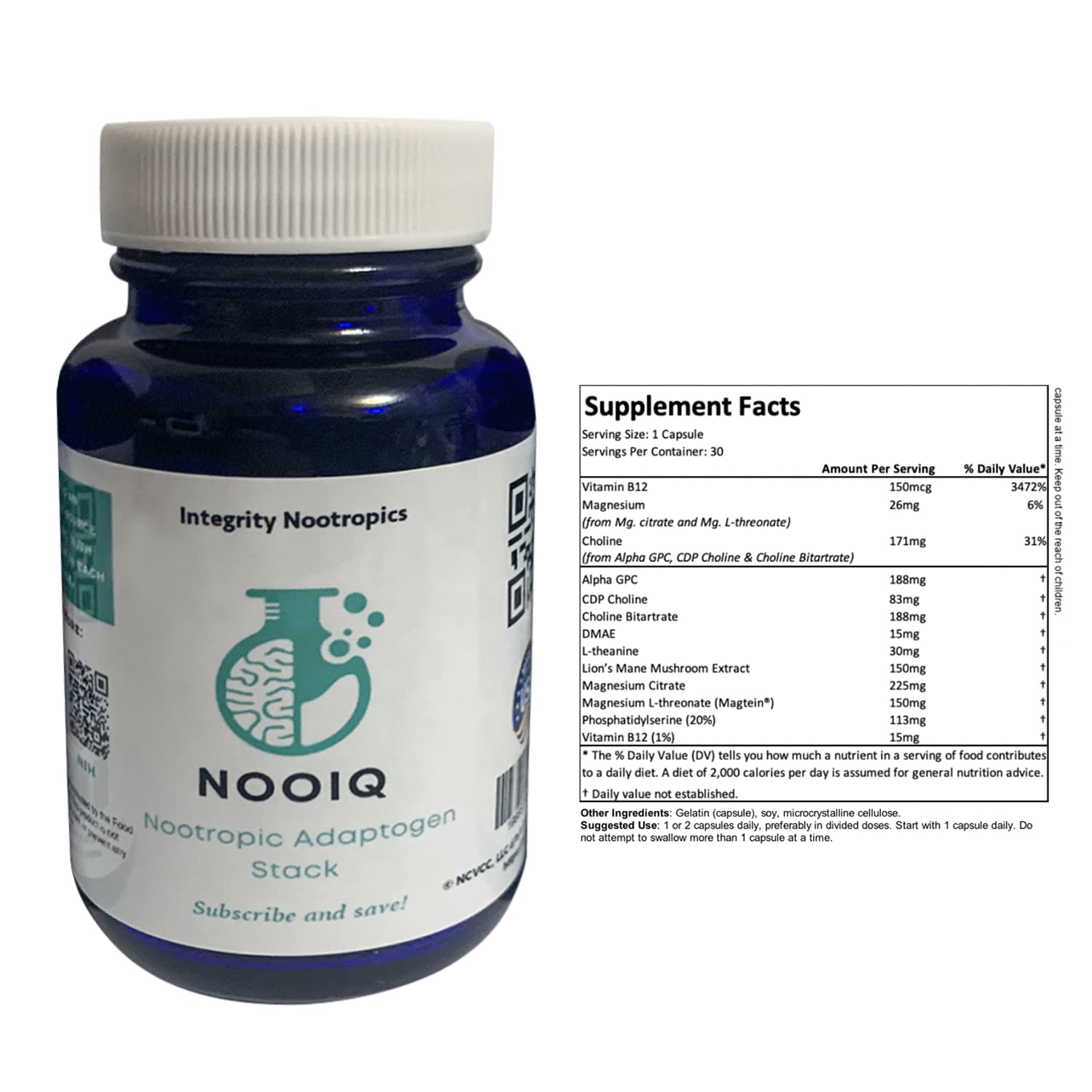 blended vitamin & mineral supplements for memory