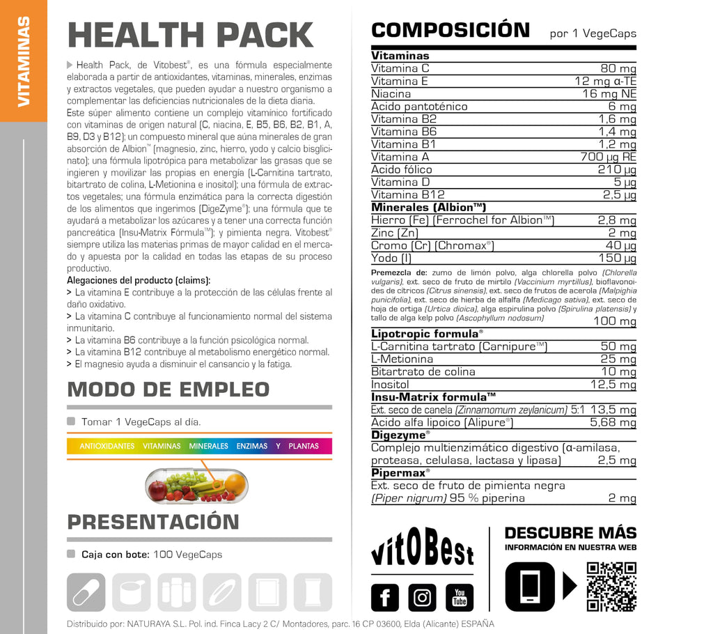 blended vitamin & mineral supplements for overall health