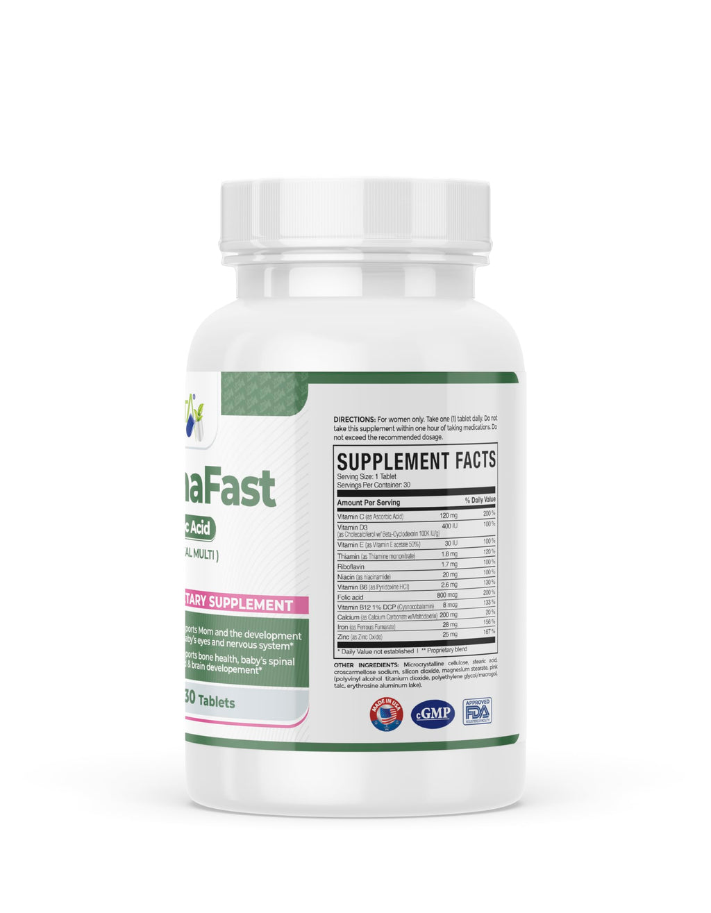 blended vitamin & mineral supplements for pregnancy
