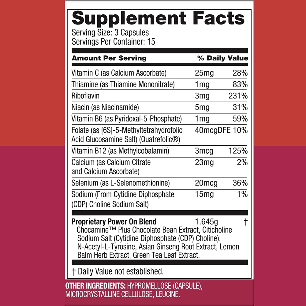 blended vitamin & mineral supplements for productivity