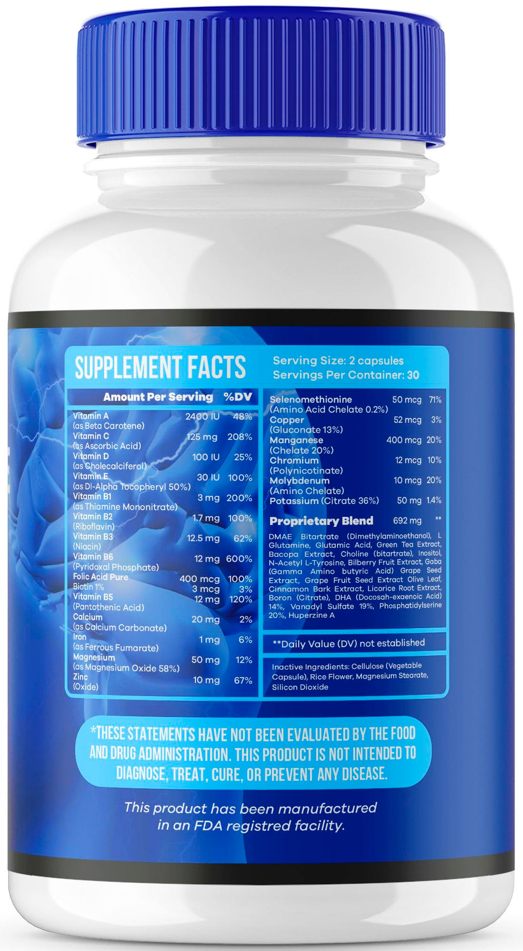 blended vitamin & mineral supplements for stress relief