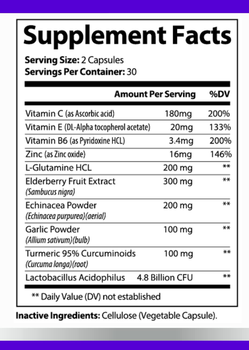 blended vitamin & mineral supplements for vitality