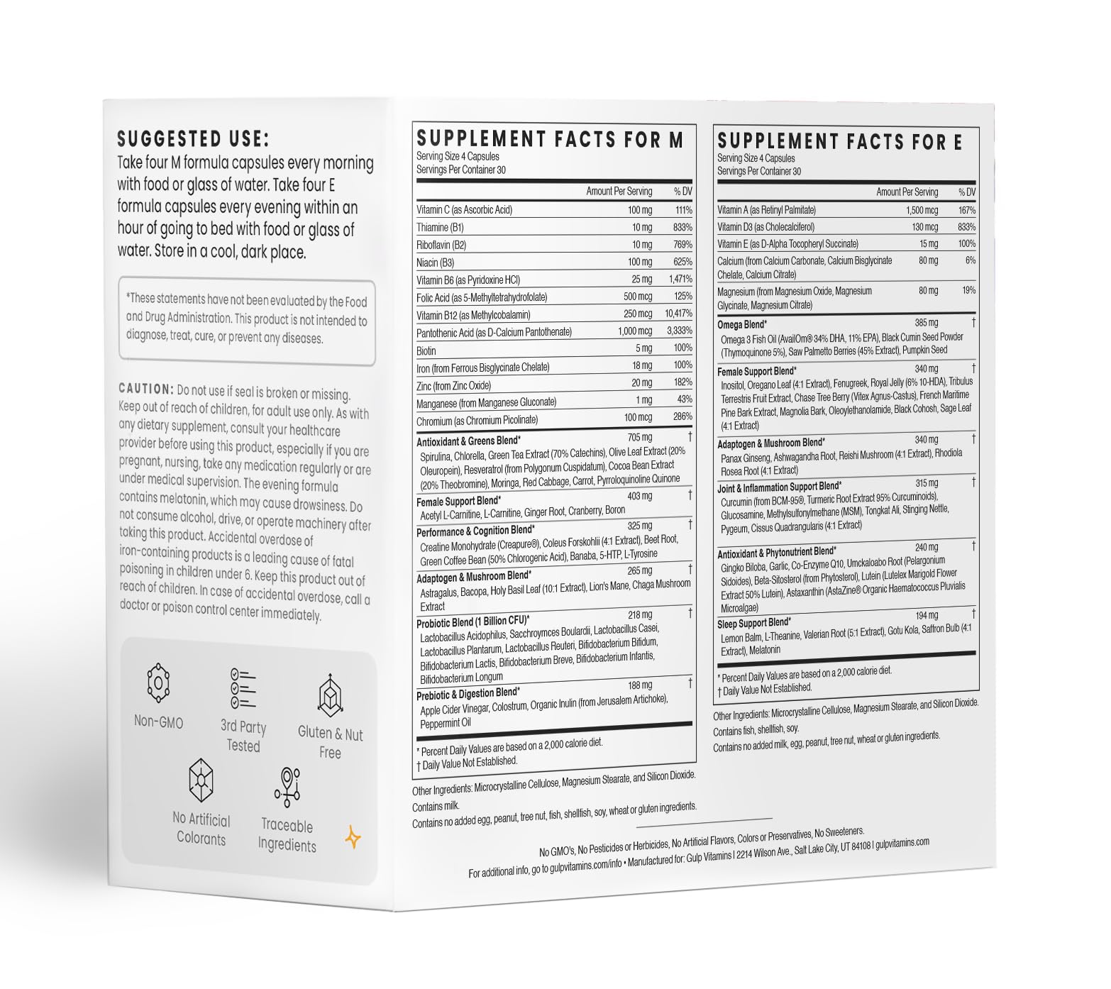 blended vitamin & mineral supplements for vitality