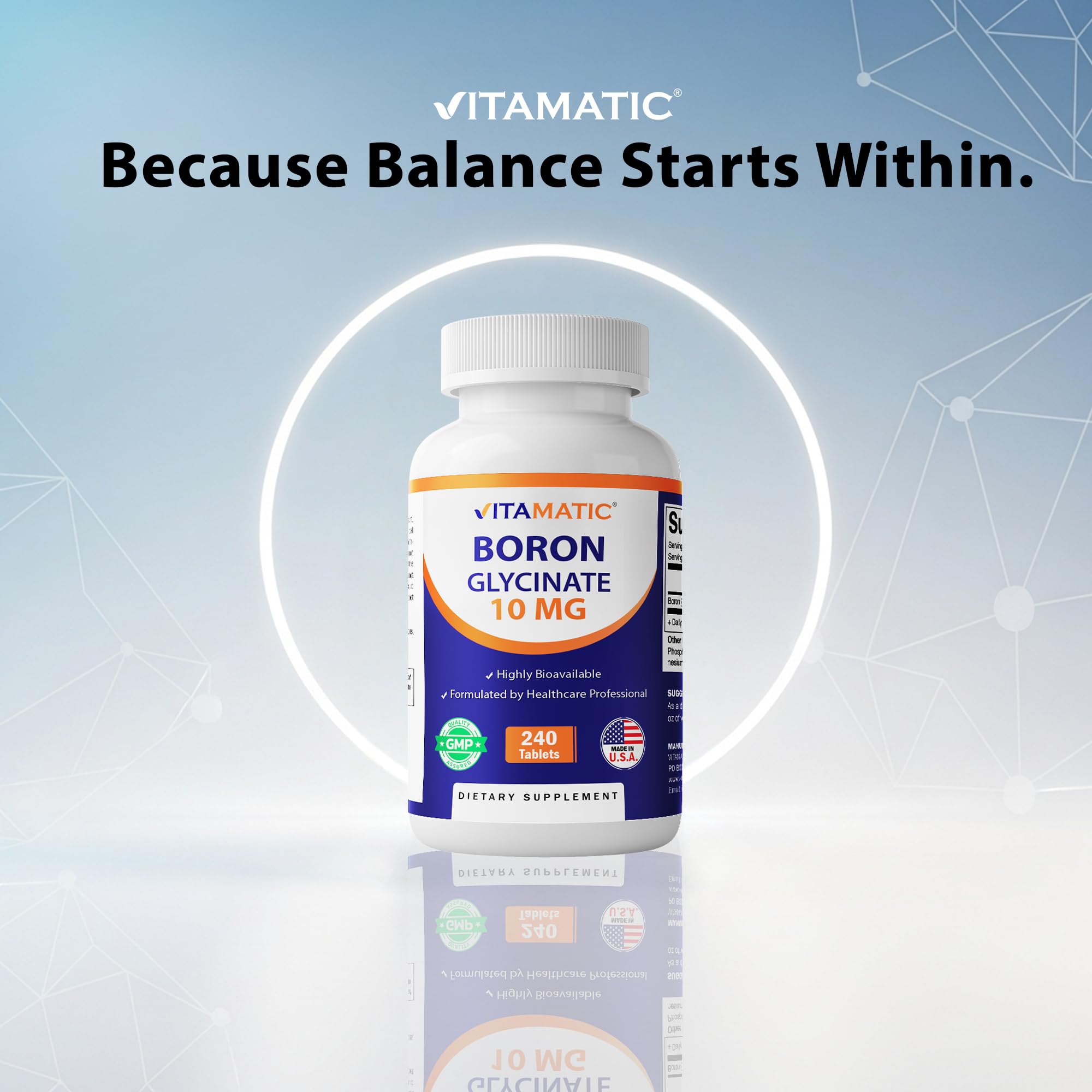 Blended vitamin & mineral supplements for vitality