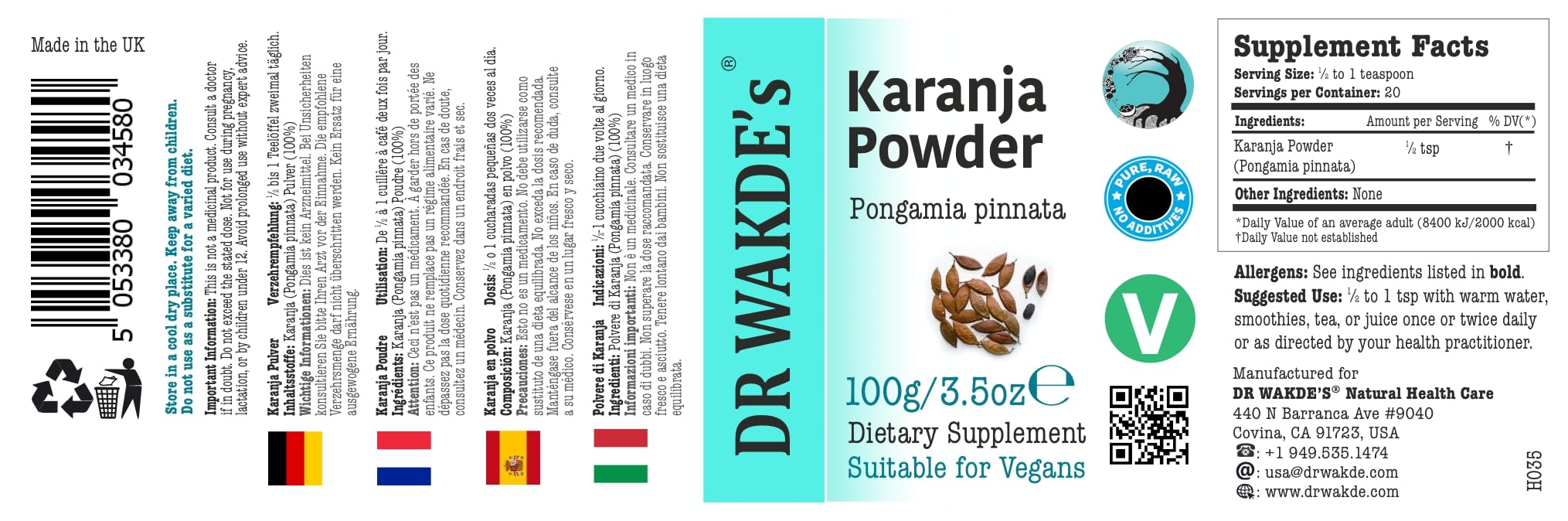 Blended vitamin & mineral supplements