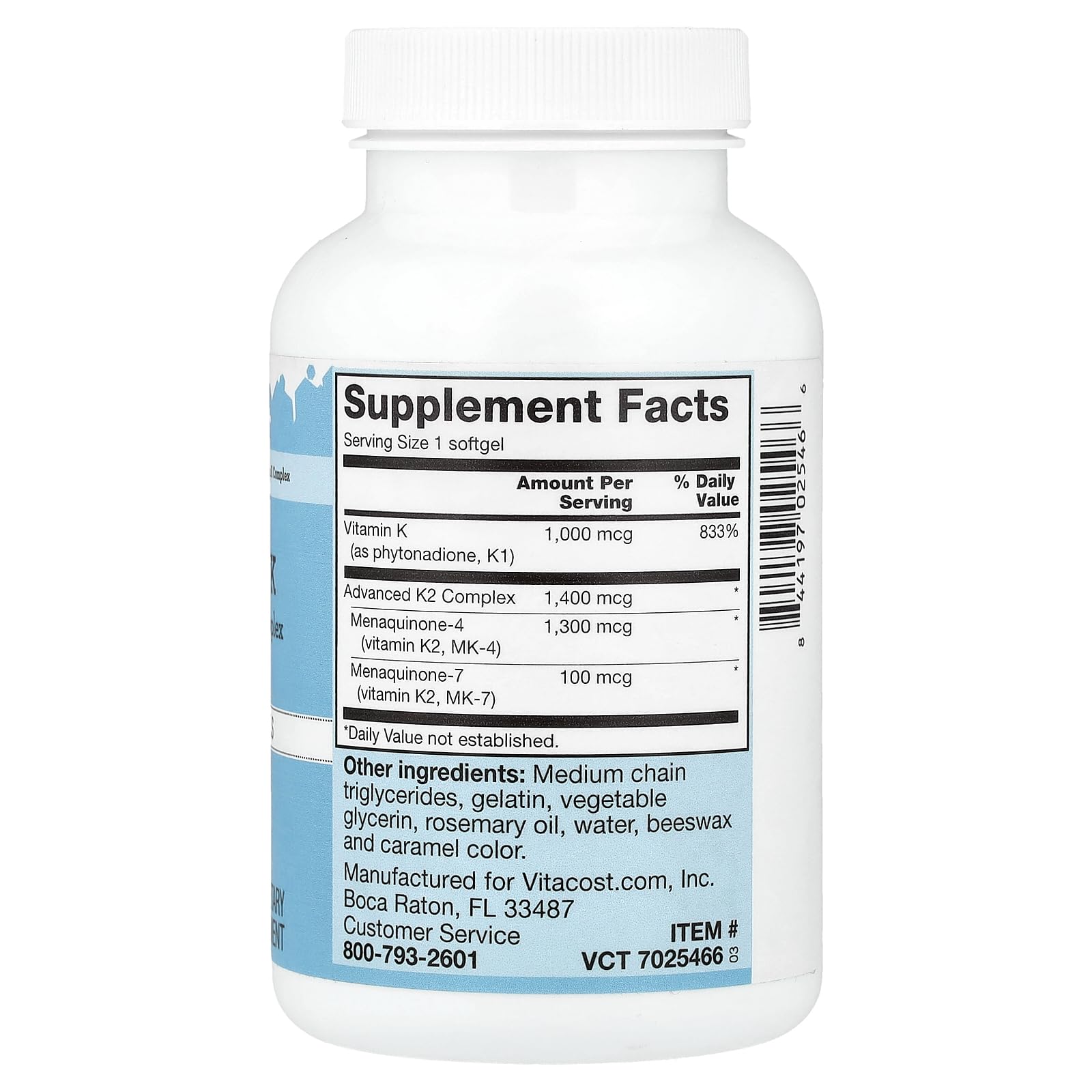 blended vitamin & mineral supplements