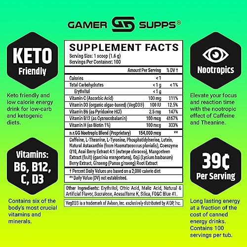 blended vitamin supplement for gamers
