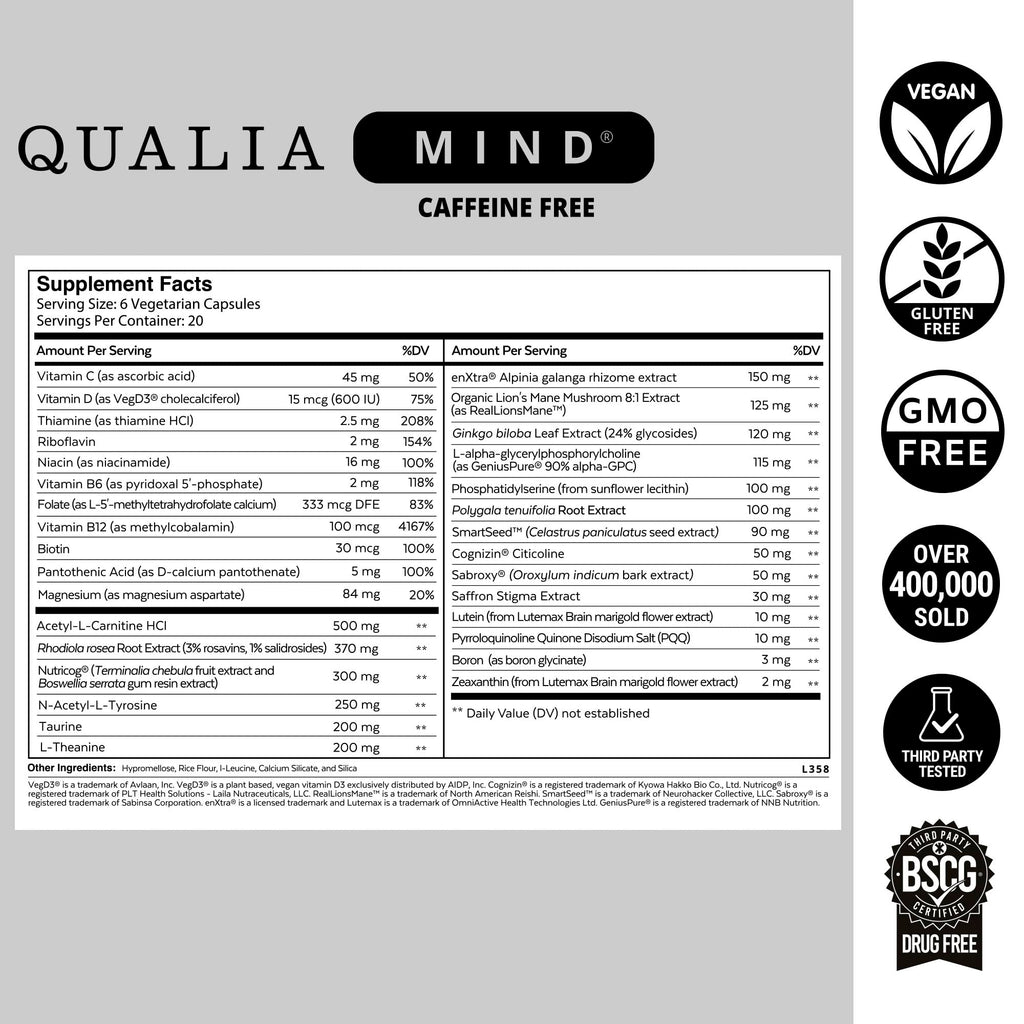 blended vitamin supplement for mental clarity
