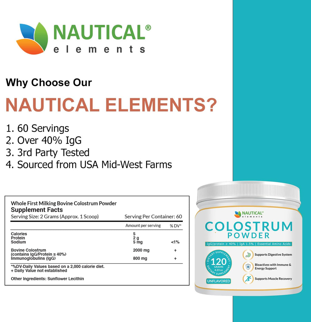 blended vitamin supplement with colostrum