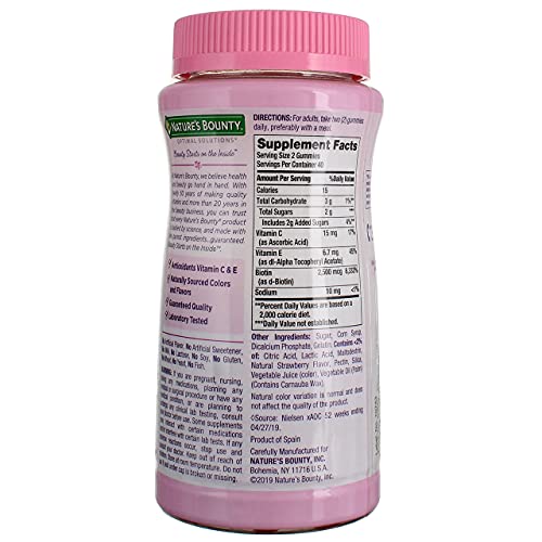 Blended vitamin supplements for beauty