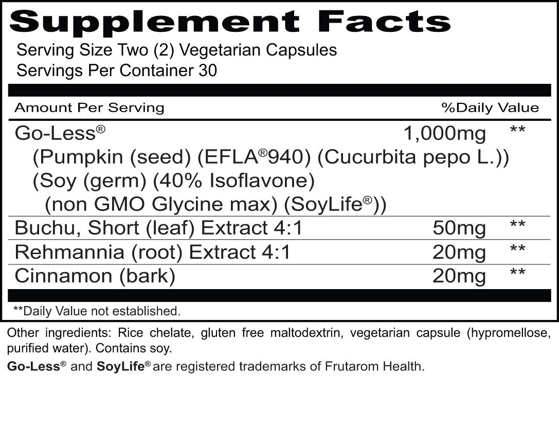 blended vitamin supplements for bladder function