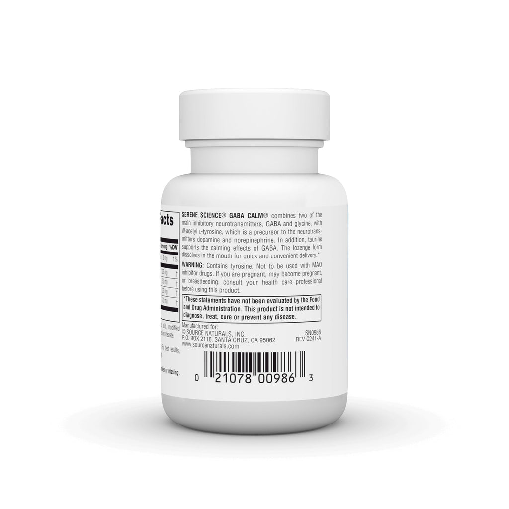 Blended vitamin supplements for calmness