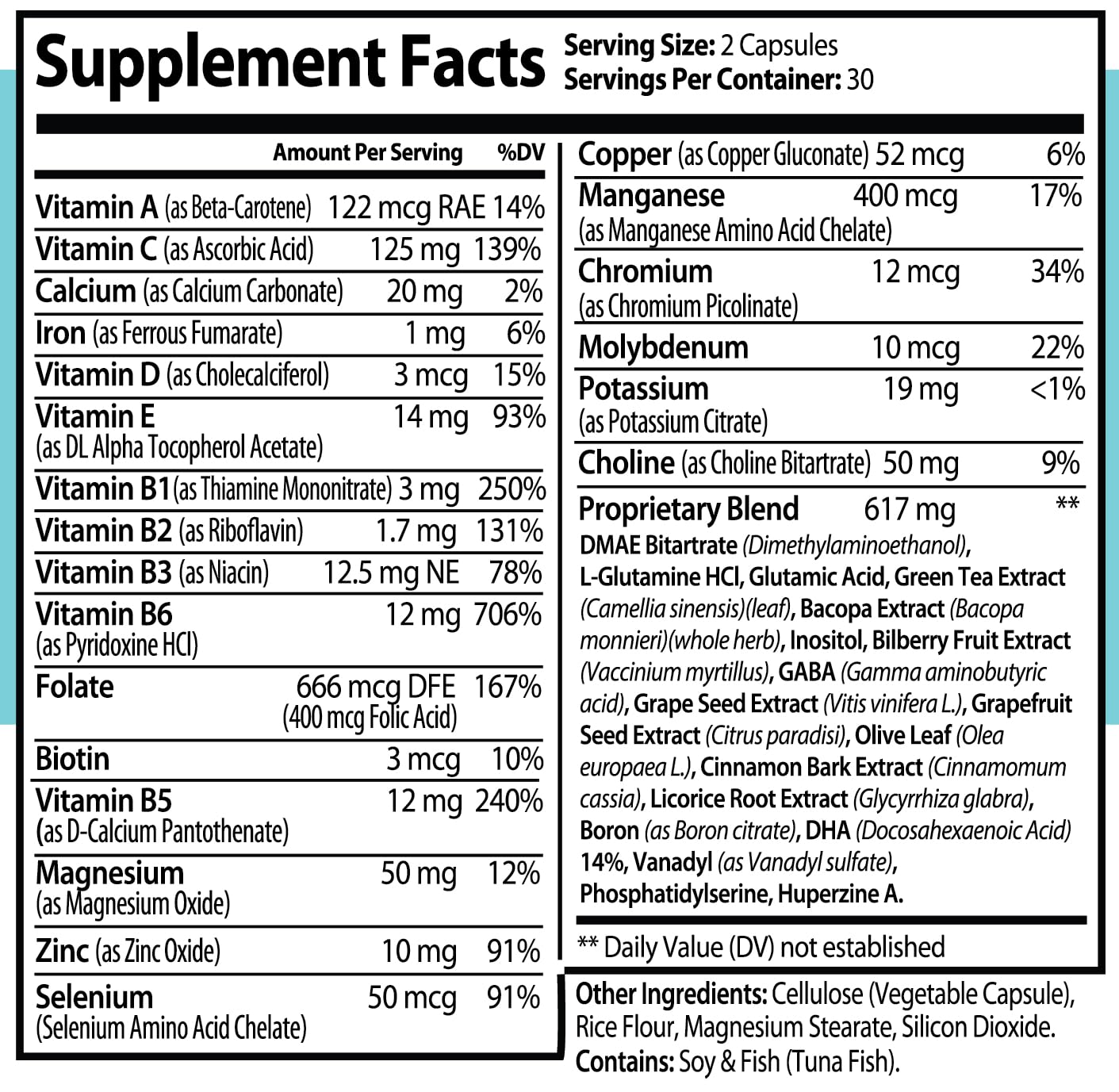 blended vitamin supplements for clarity