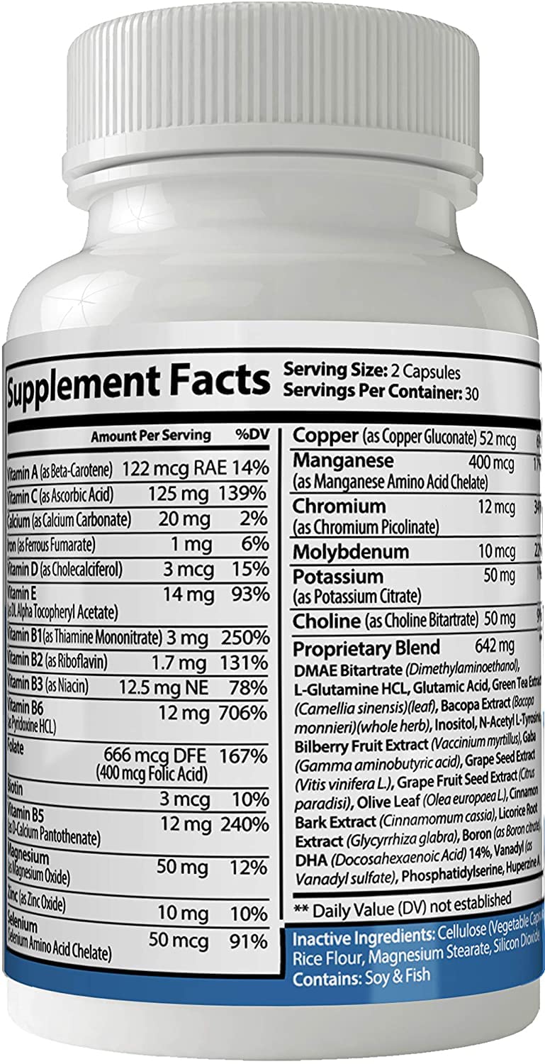 blended vitamin supplements for cognition
