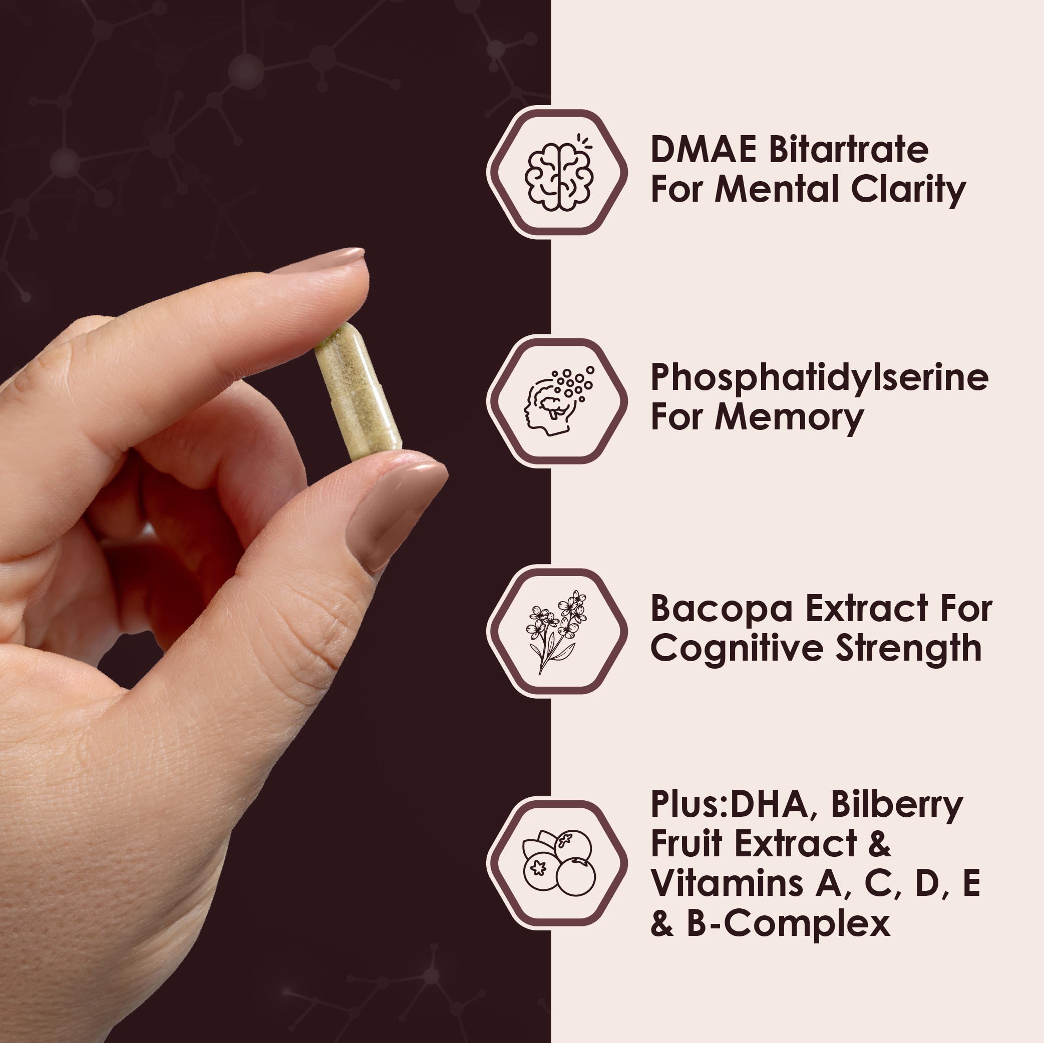 Blended vitamin supplements for cognitive health