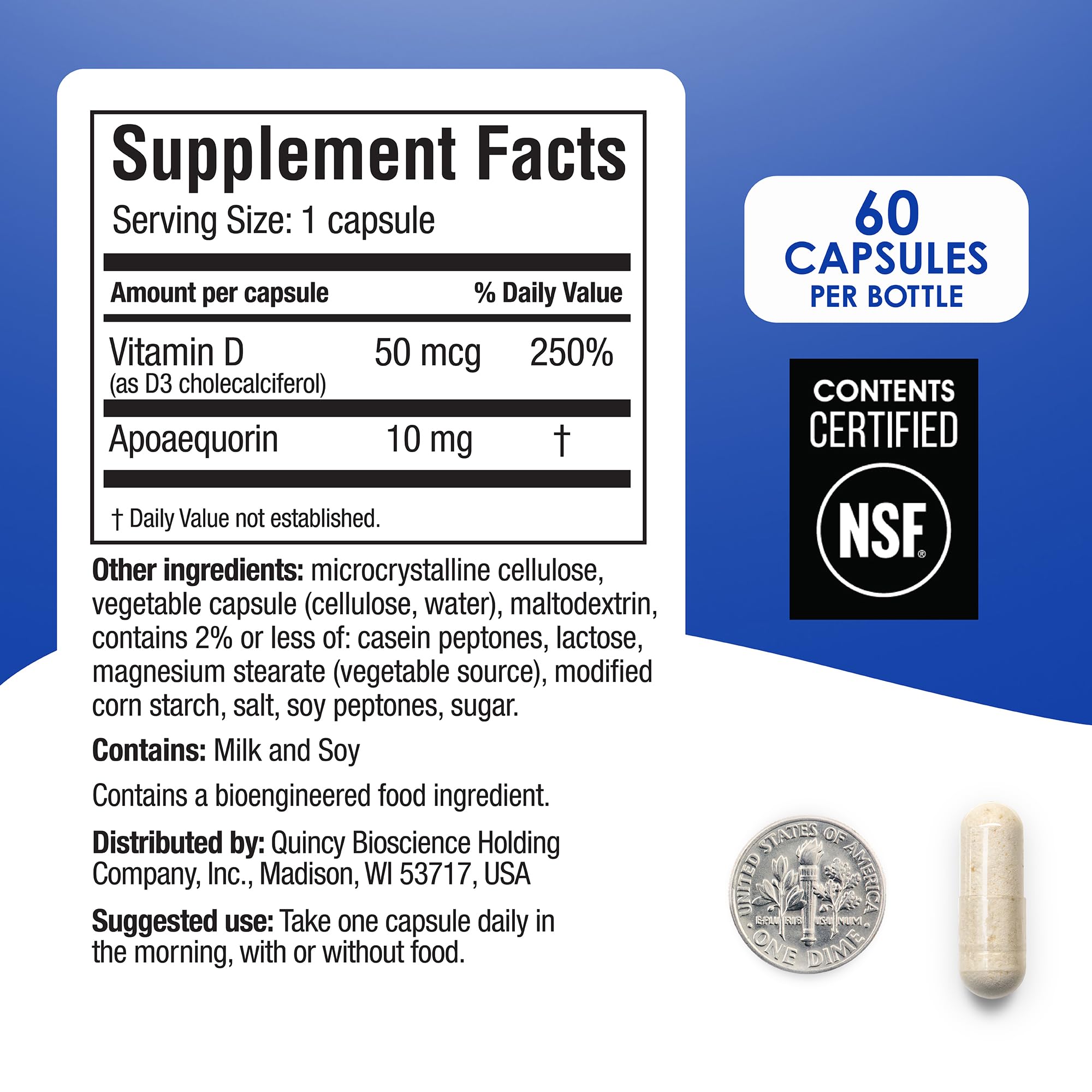 Blended vitamin supplements for daily brain function
