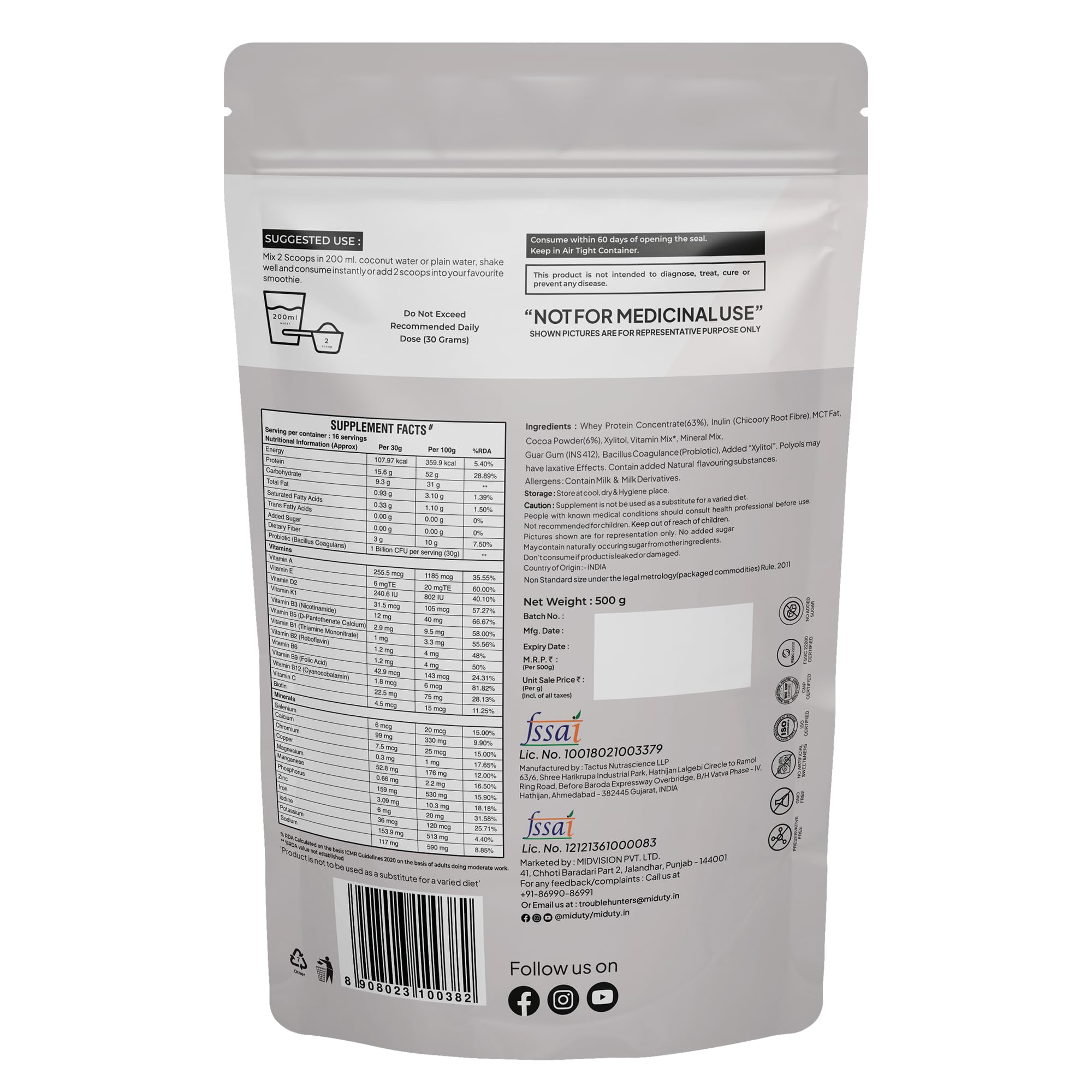 blended vitamin supplements for daily wellness
