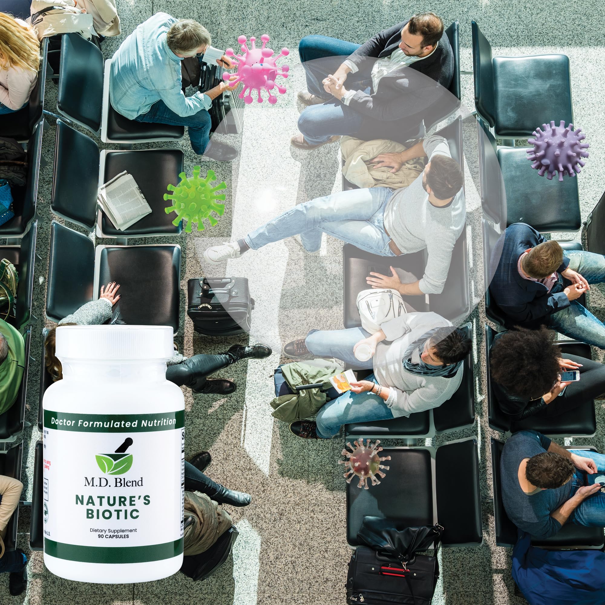 Blended vitamin supplements for energy