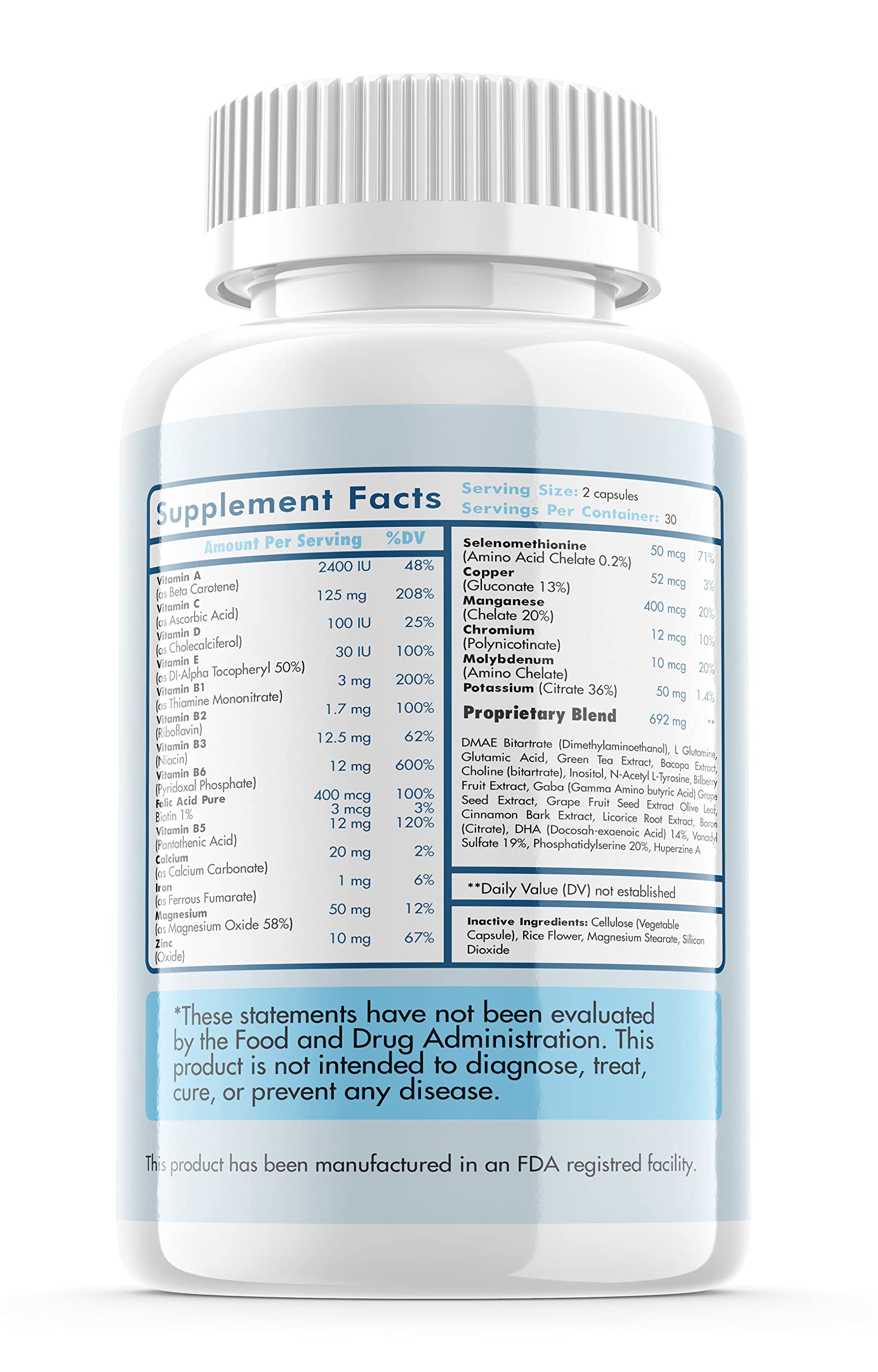 Blended vitamin supplements for energy
