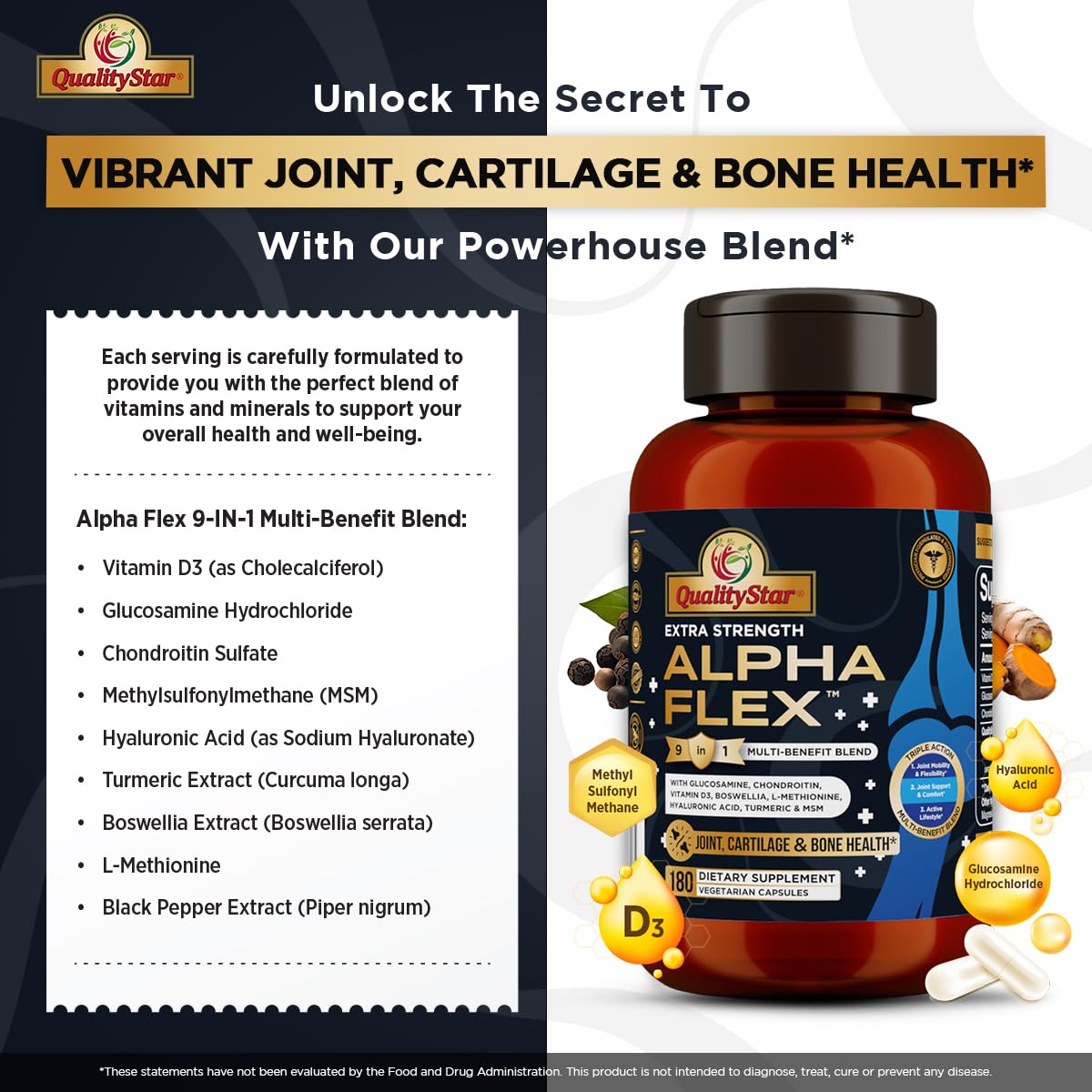 blended vitamin supplements for flexibility