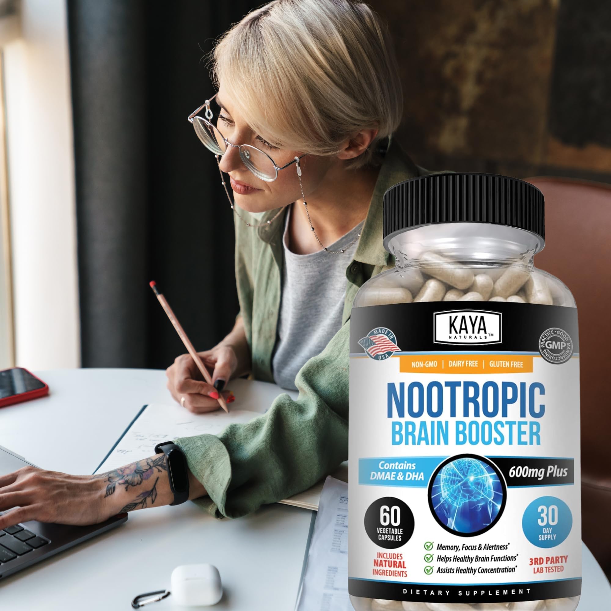 blended vitamin supplements for focus