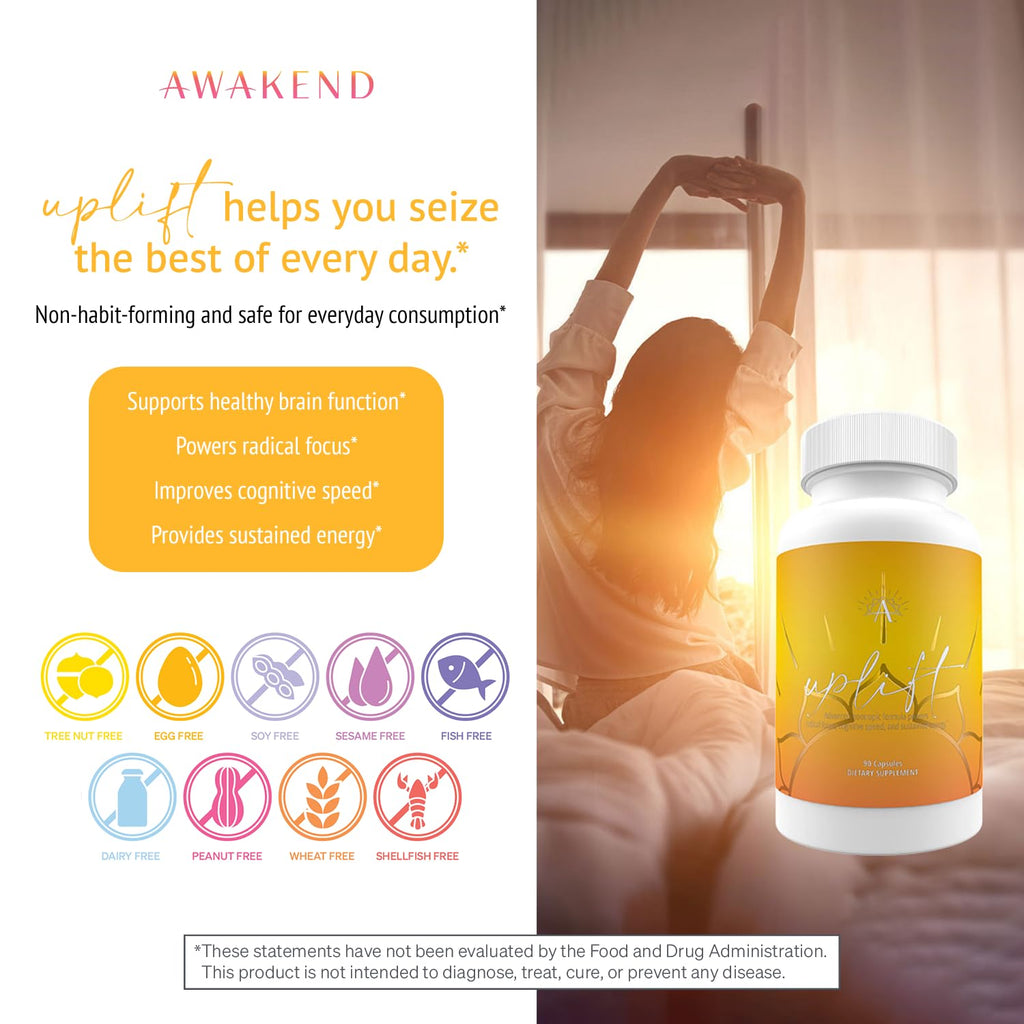 Blended vitamin supplements for focus