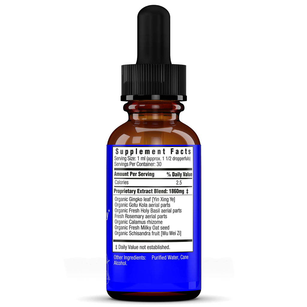 Blended vitamin supplements for focus