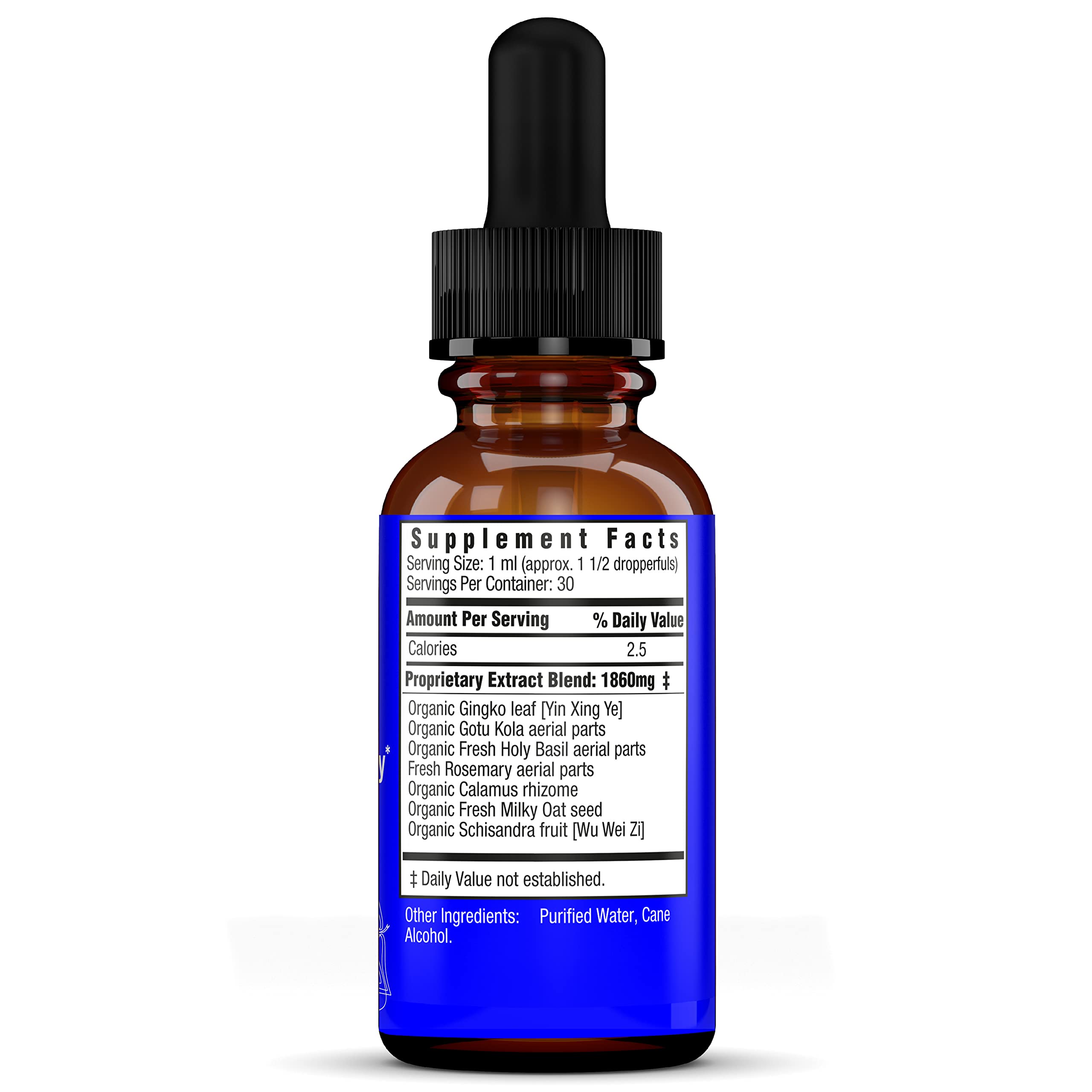 Blended vitamin supplements for focus