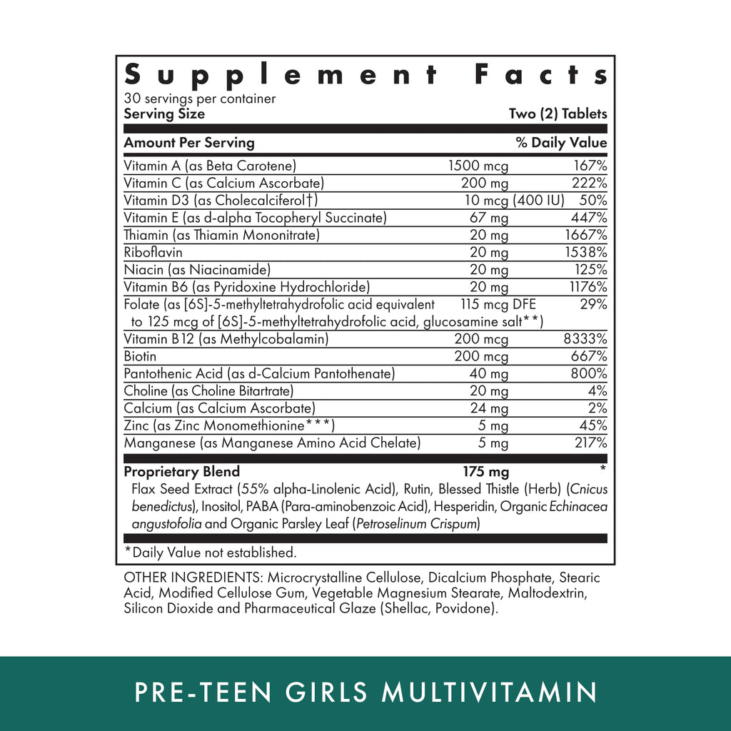 blended vitamin supplements for girls
