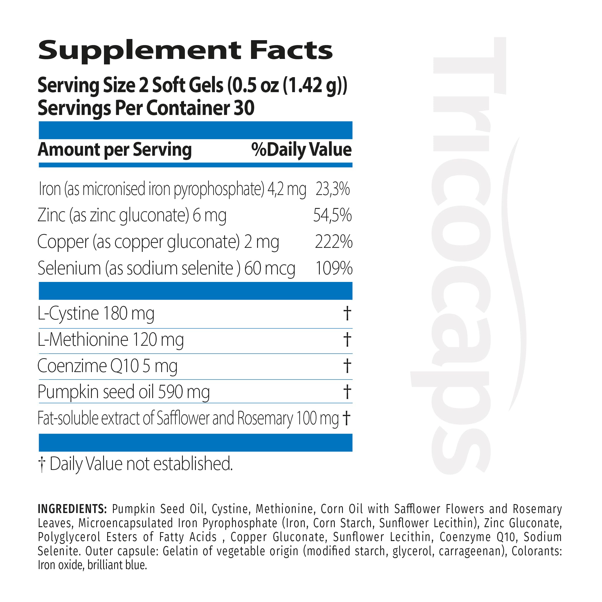 blended vitamin supplements for hair care