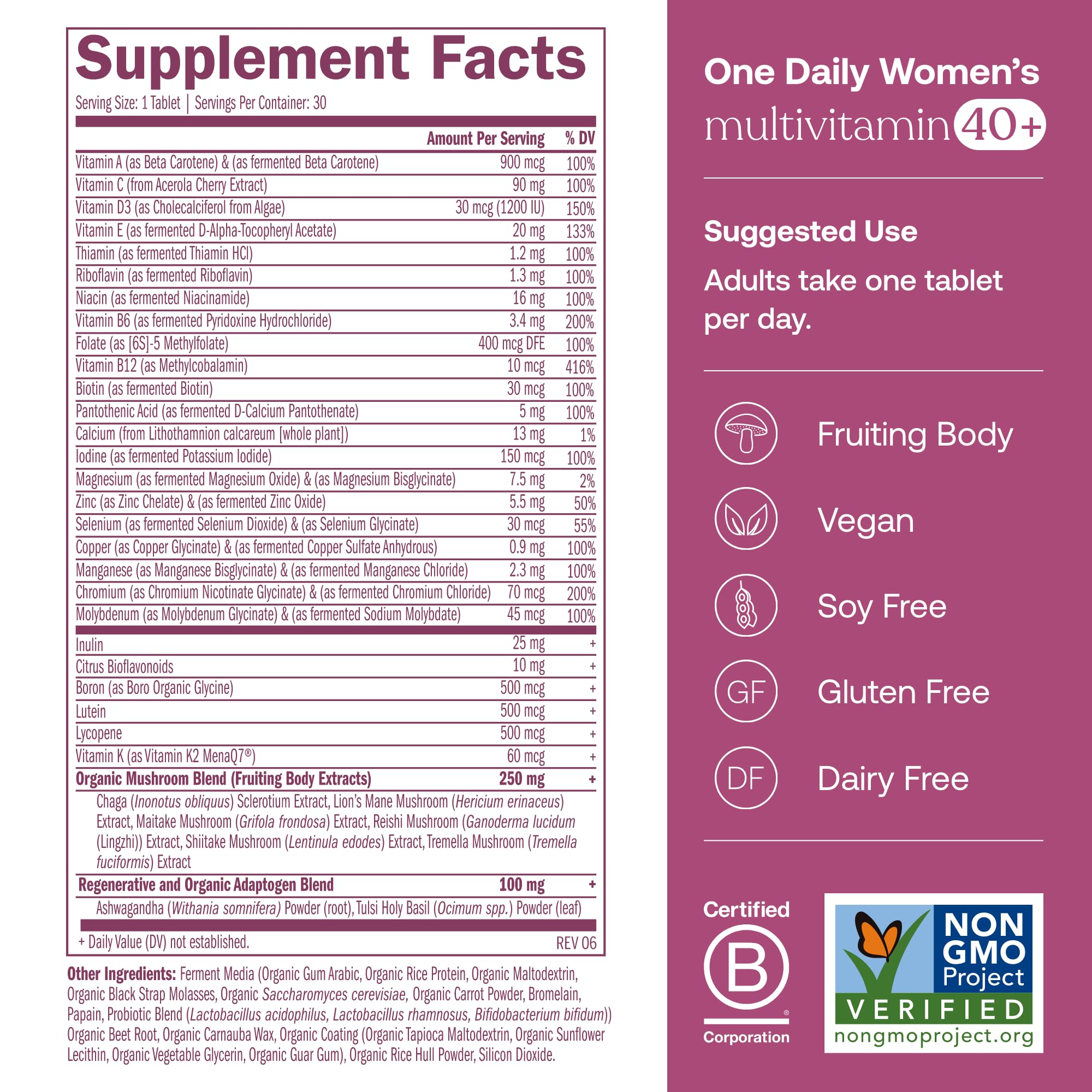 blended vitamin supplements for health