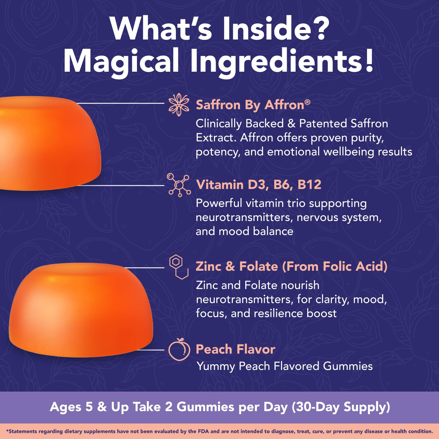 Blended vitamin supplements for kids