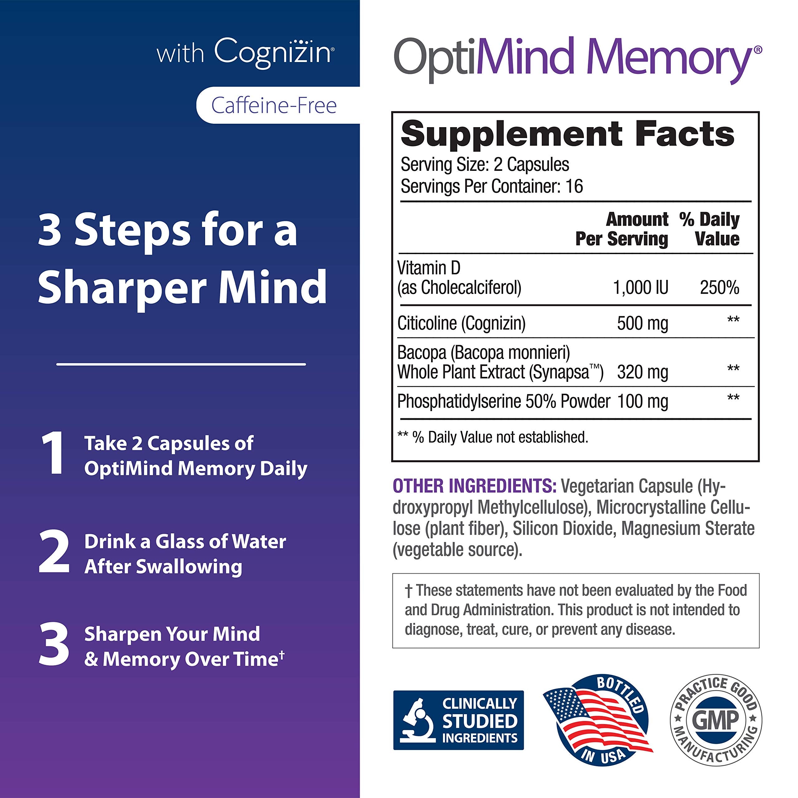 blended vitamin supplements for memory