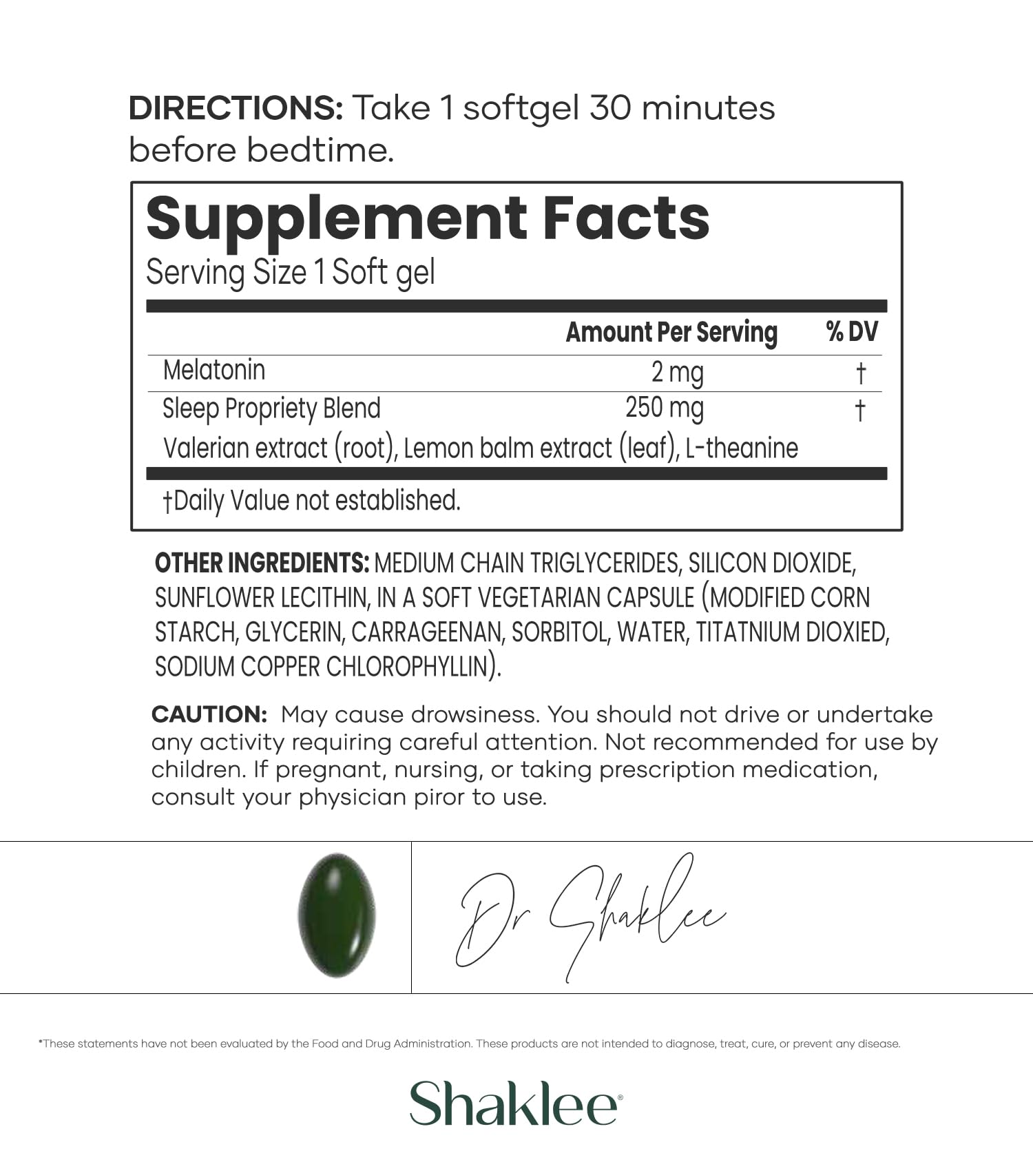 blended vitamin supplements for sleep
