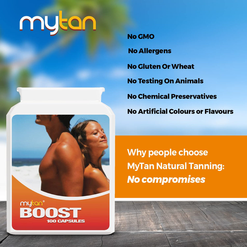 blended vitamin supplements for tanning