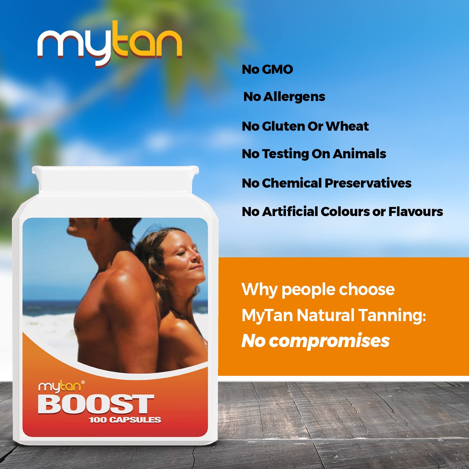 blended vitamin supplements for tanning