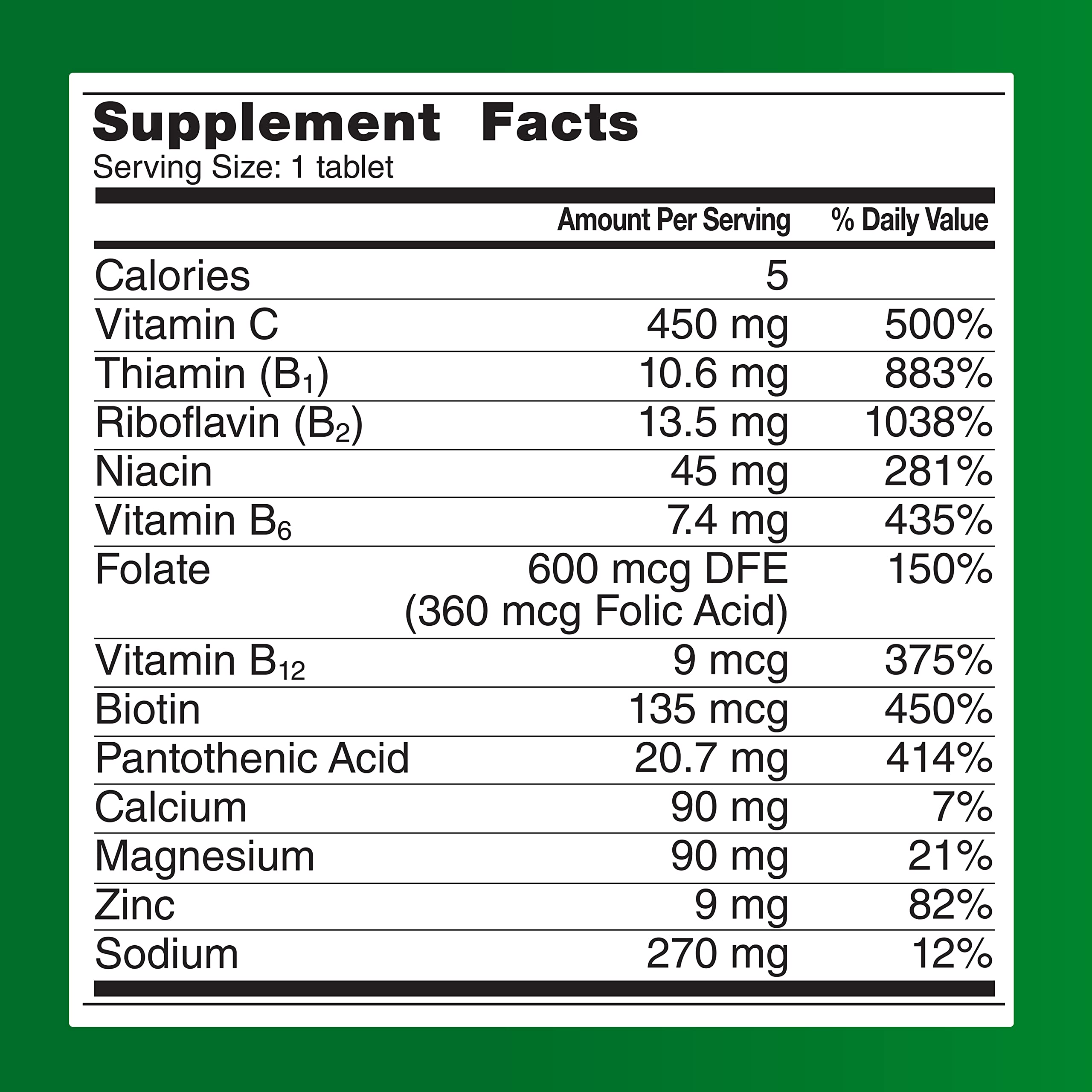 Blended vitamin supplements for vitality