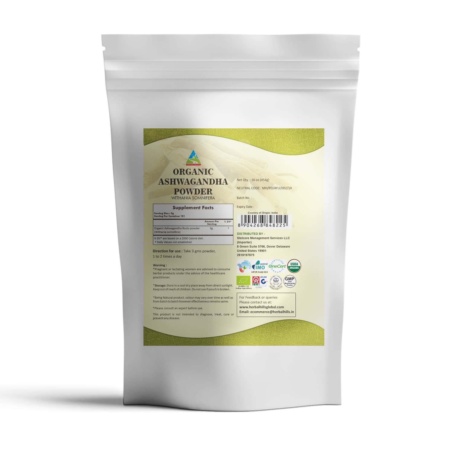blended vitamin supplements with ashwagandha