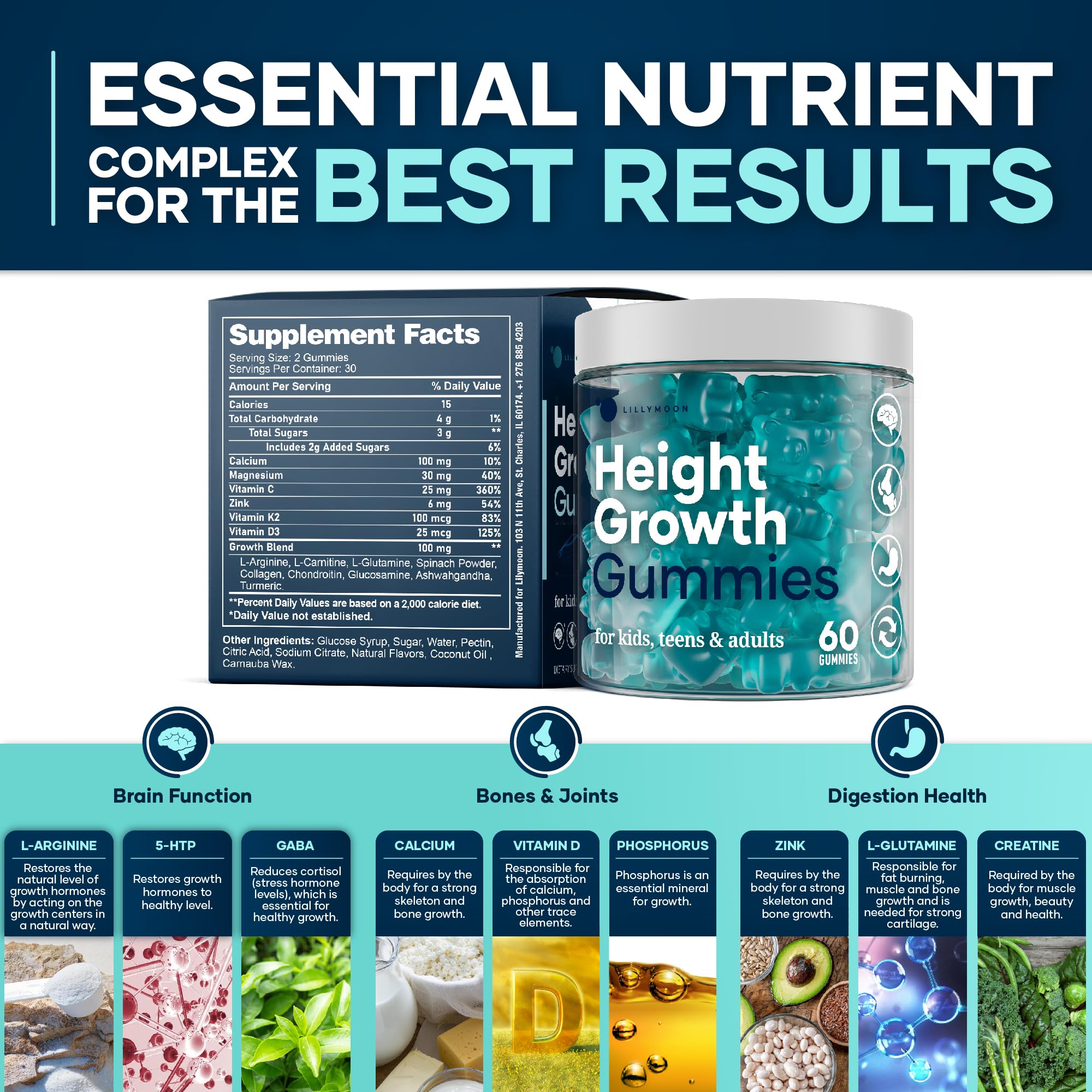 Blended vitamin supplements with calcium