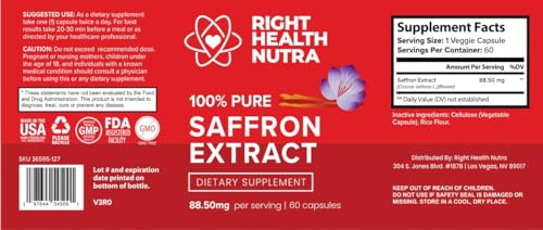 blended vitamin supplements with saffron