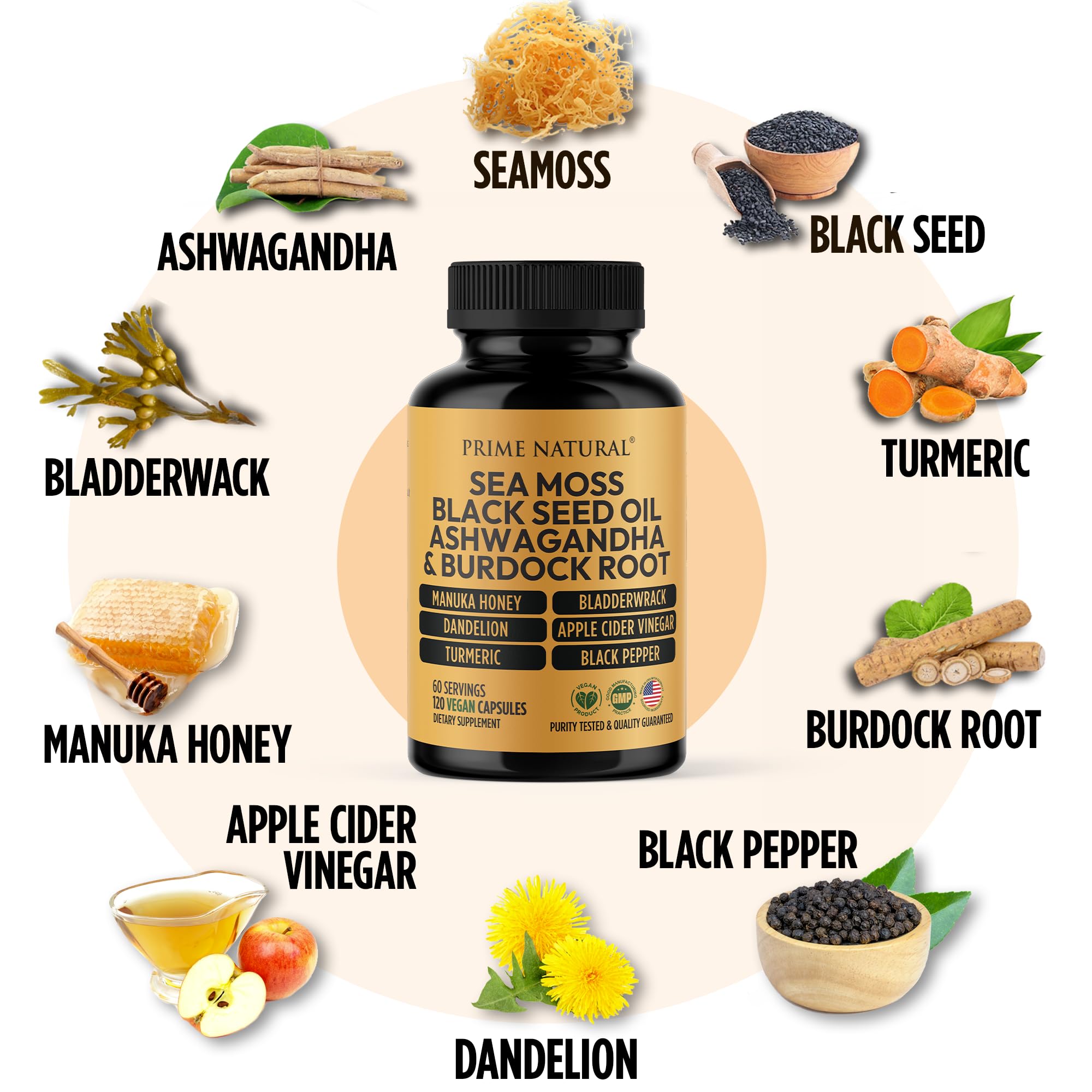 blended vitamin supplements with turmeric benefits